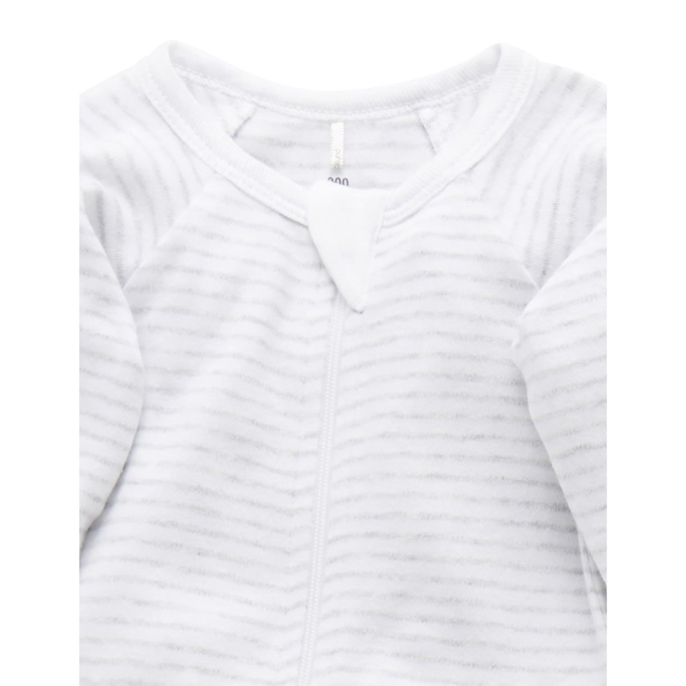 Purebaby 2 Pack Growsuit Essential Grey | Baby Onesies | Baby Bunting AU