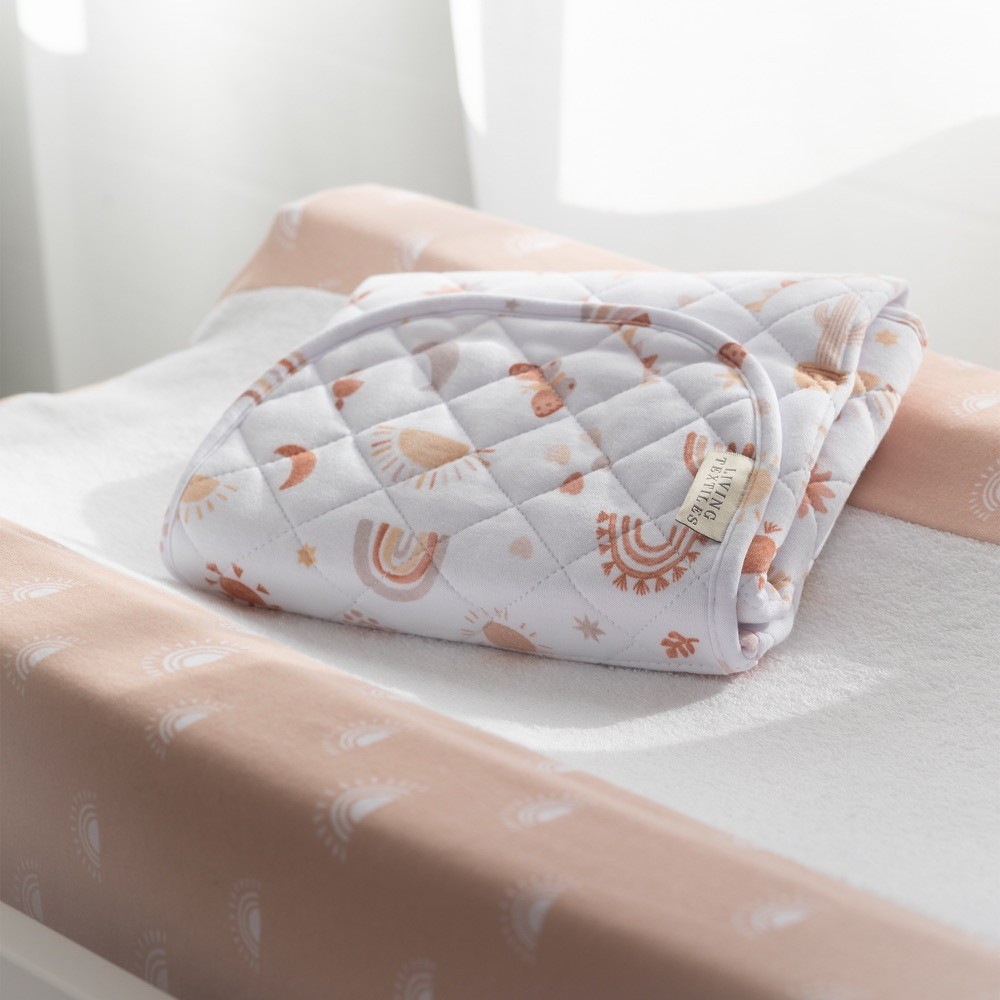 Living Textiles Travel Change Mat Boho Bliss | Non-Disposable | Baby ...