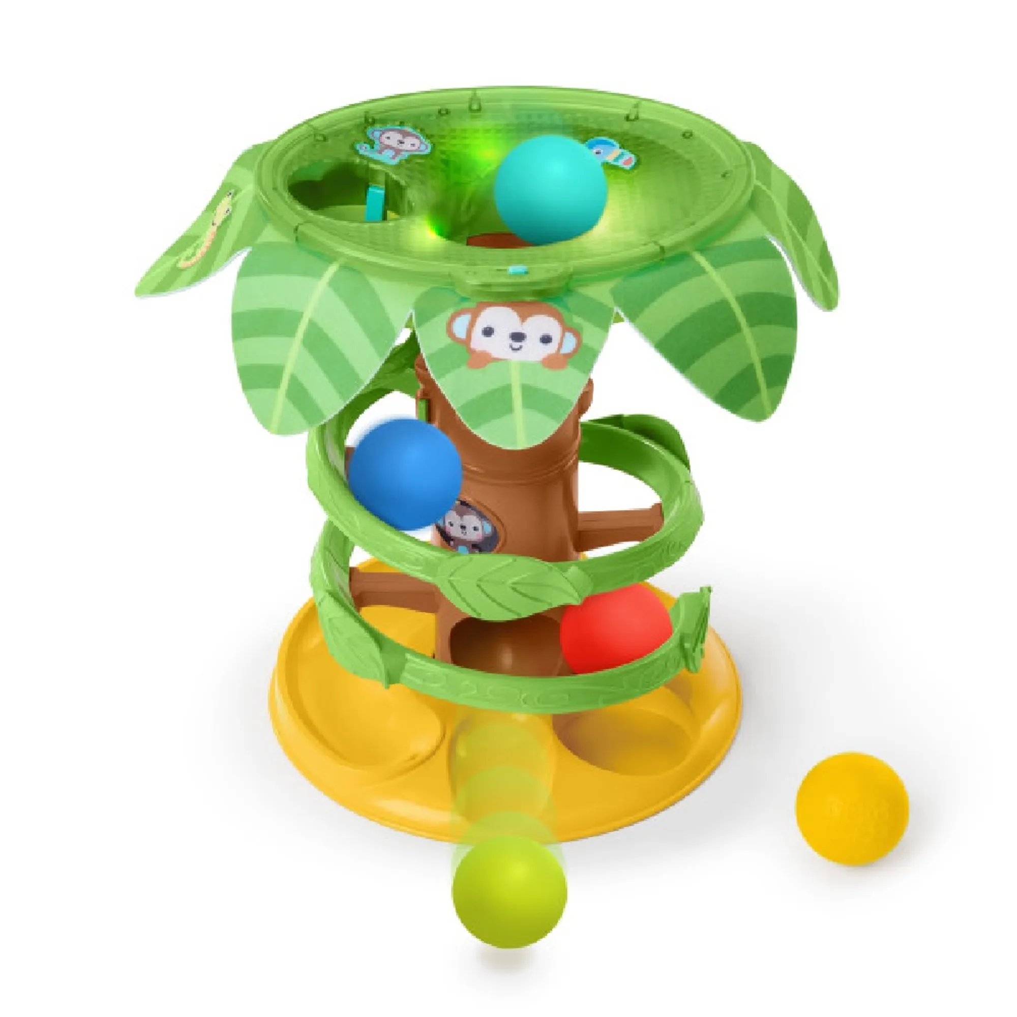 Bright Starts Tropical Twirl Ball Play Toy | Baby Bunting AU