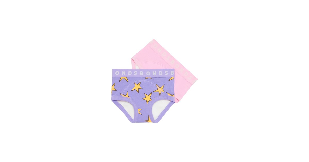 Bonds 2 Pack Whoopsies Twinkle Twinkle / Pink | Baby Bunting AU