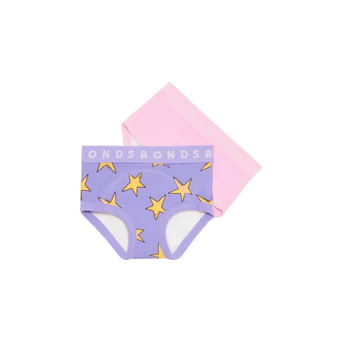 Bonds 2 Pack Whoopsies Twinkle Twinkle / Pink | Baby Bunting AU