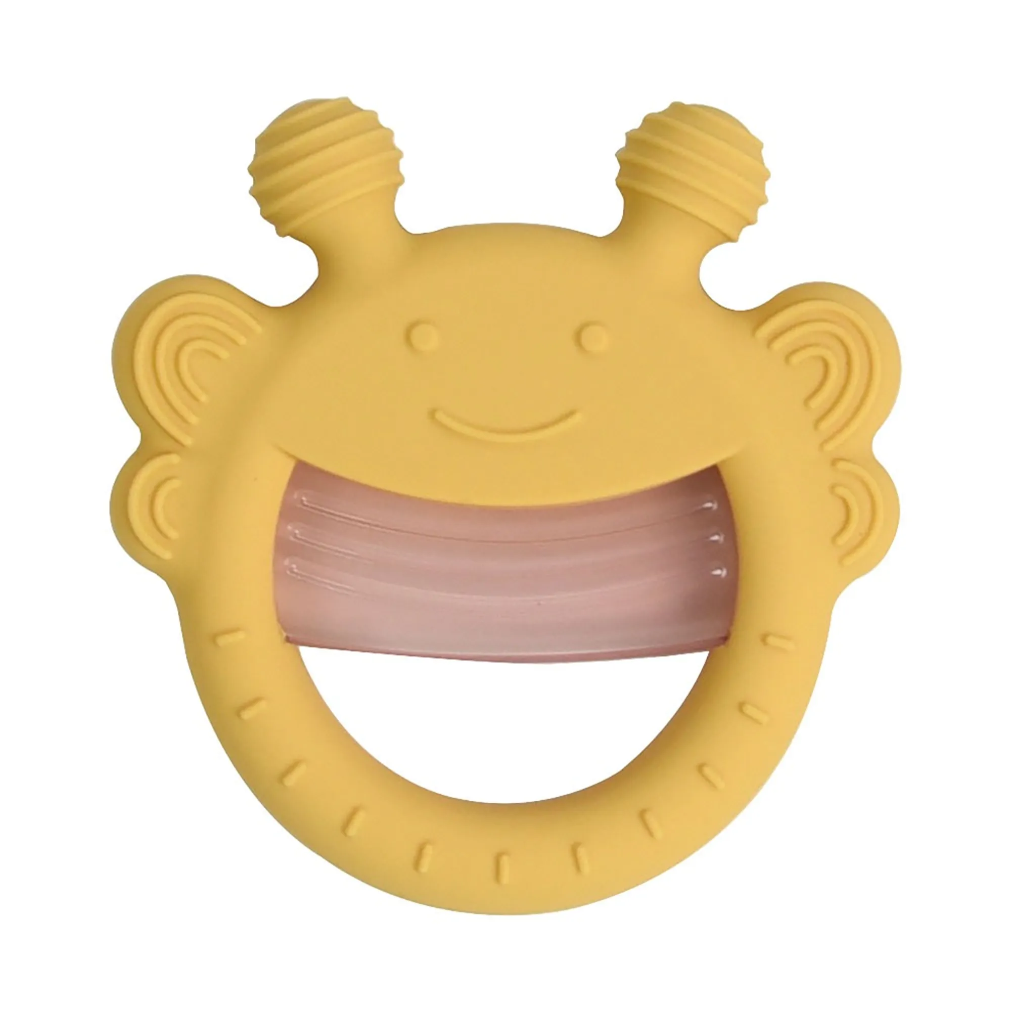 Little Rawr Silicone Teether Bee/Yellow | Baby Bunting AU