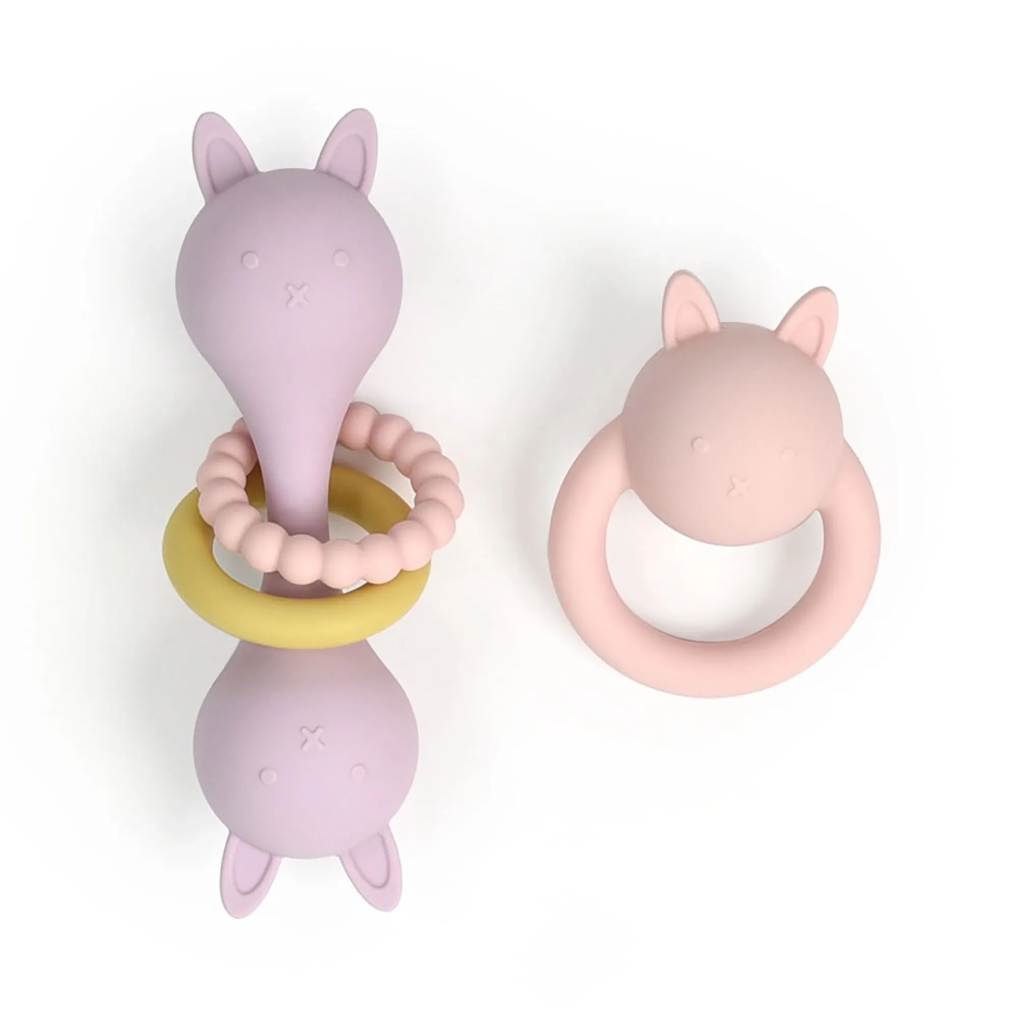 Little Rawr Rattle Gift Set Bunny/Pink | Baby Bunting AU