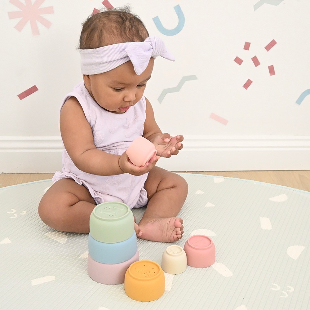 Little Rawr Silicone Stacking Cups Under The Sea | Bath & Water Toys ...