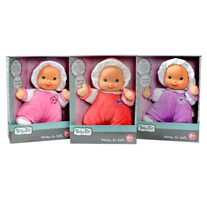 Baby First Minky So Soft Doll Assorted | Baby Bunting NZ