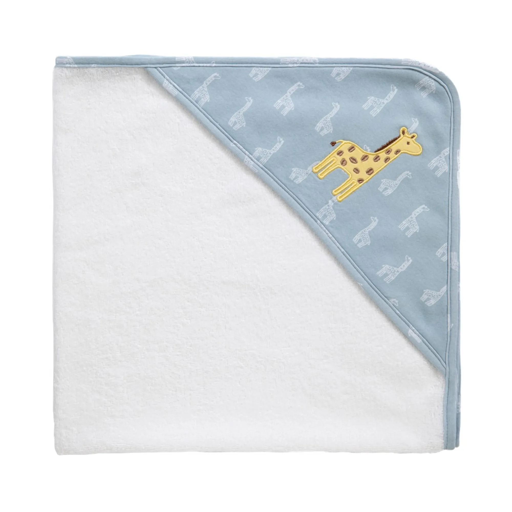 Living Textiles Hooded Towel Giraffe Wild Safari | Baby Bunting AU