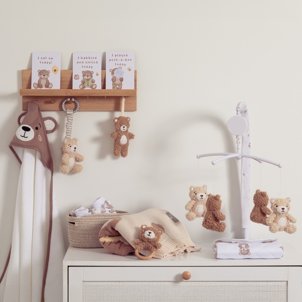 Living Textiles Mobile Musical Cuddly Bear | Mobiles | Baby Bunting AU