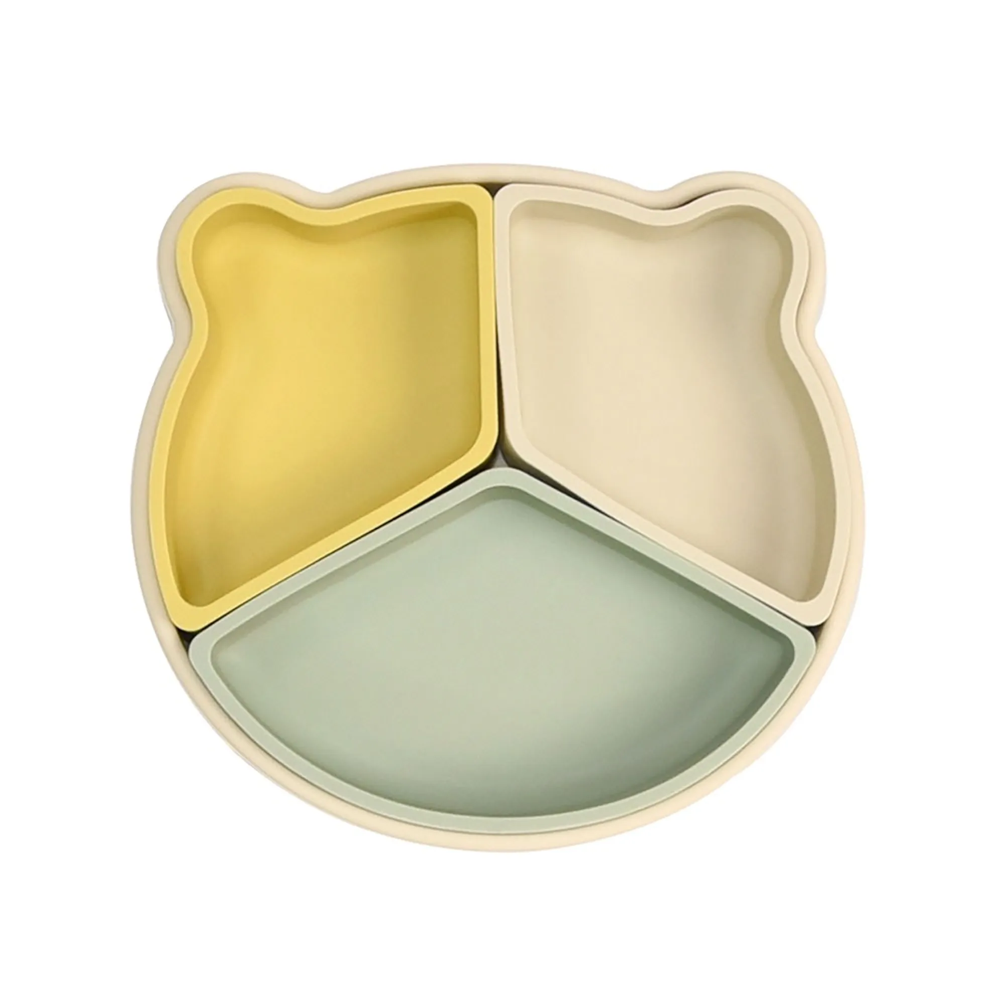 Little Rawr Divider Plate Bear - Farm 4 Piece Set | Baby Bunting AU