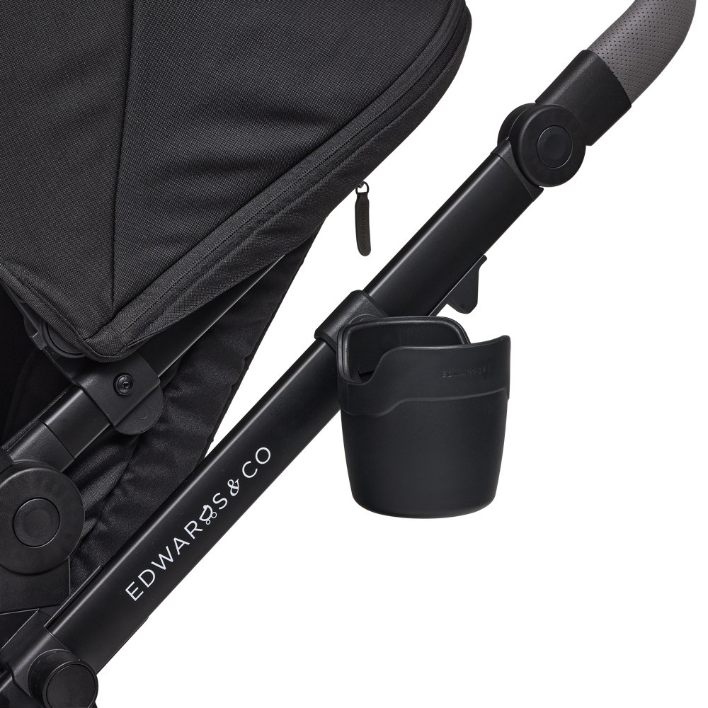 Edwards & Co Oscar/ Olive Cup Holder Black | Cup Holder | Baby Bunting NZ