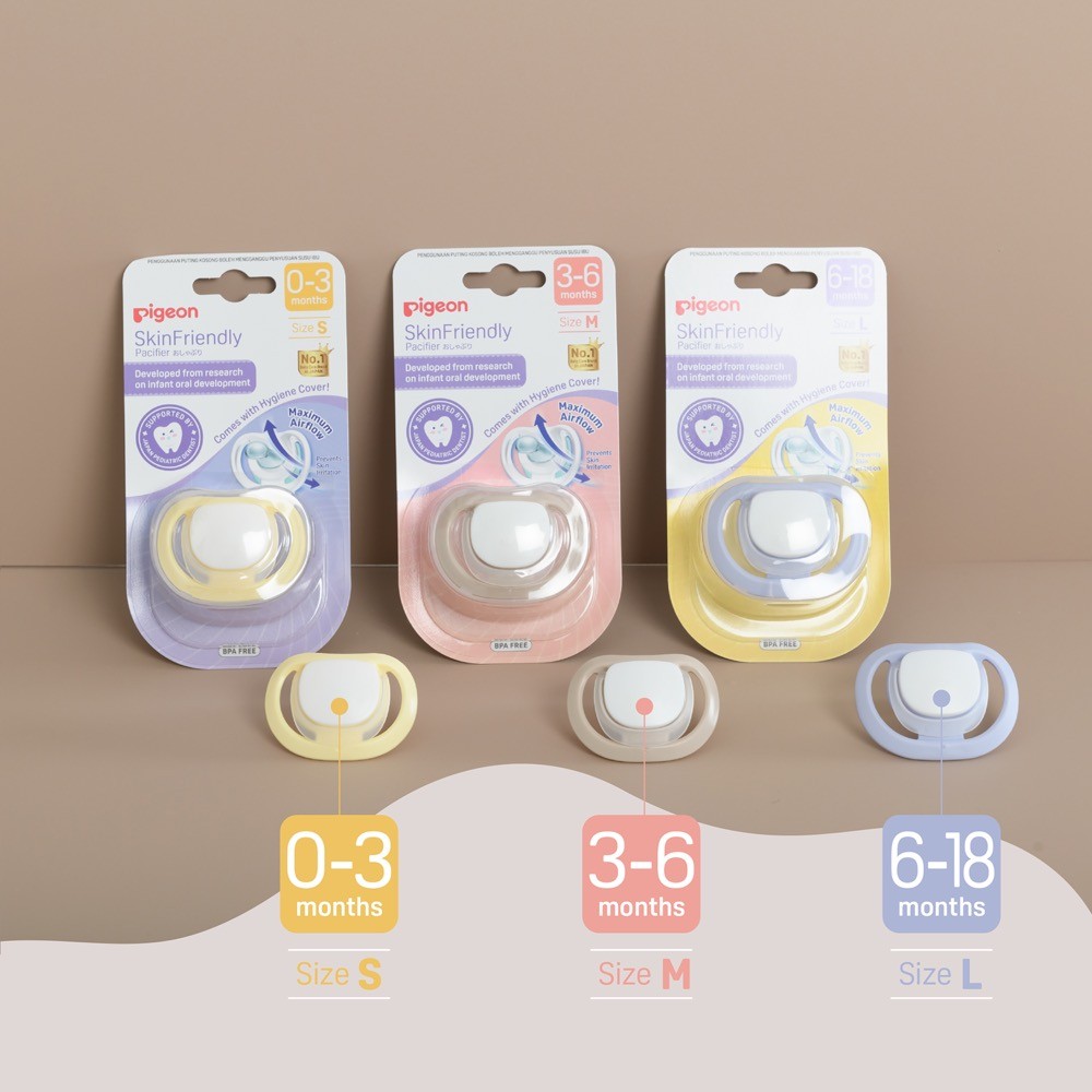 Pigeon Skin Friendly Dummy - S Yellow | Dummies | Baby Bunting AU