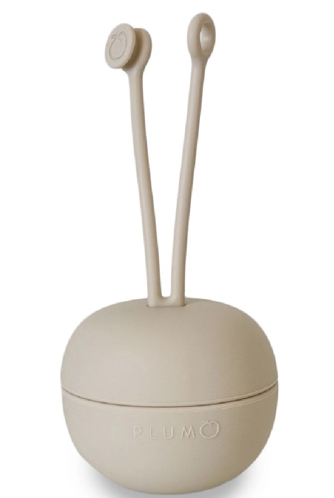 Plum Soother Storage Pod Sand | Dummies | Baby Bunting AU