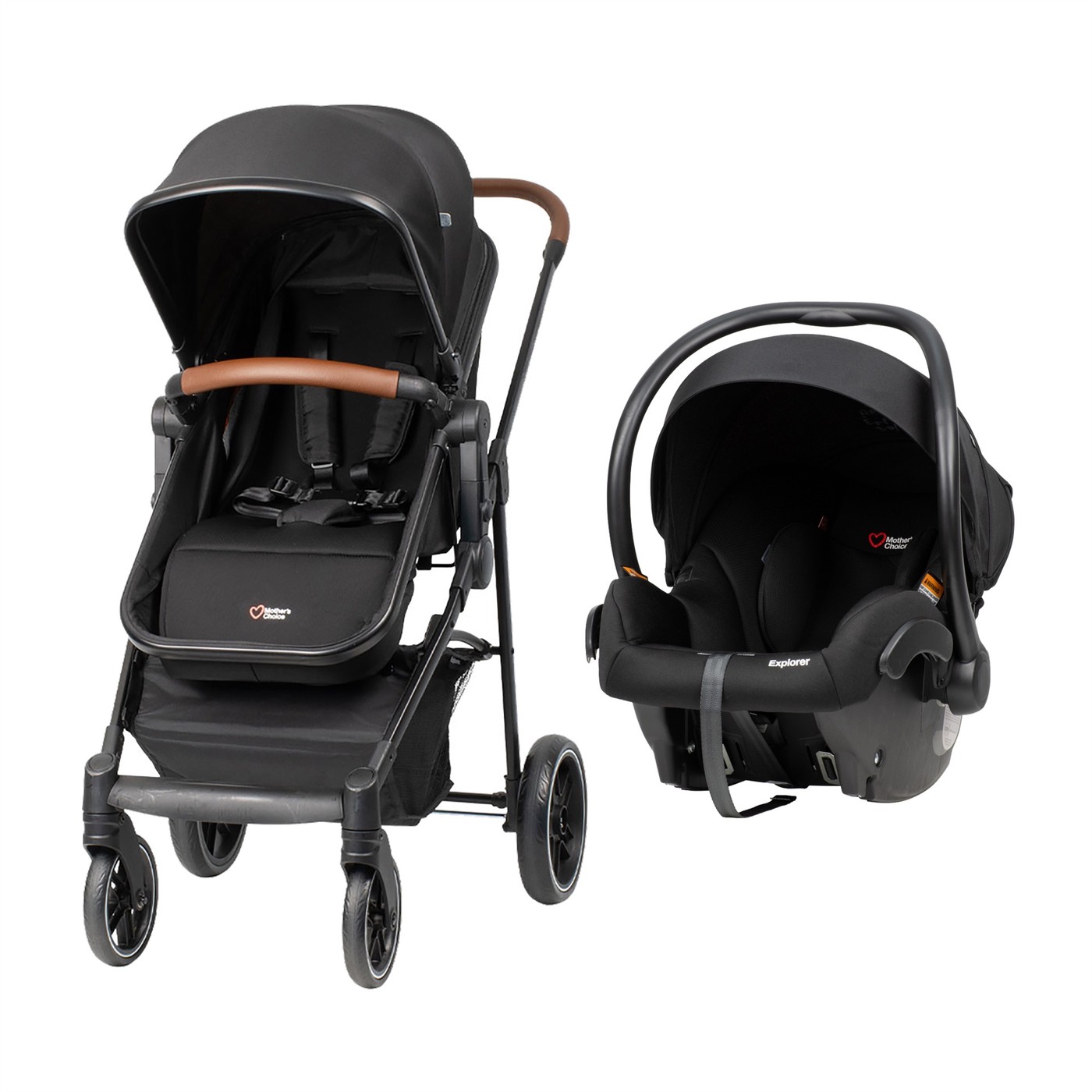 Mother's Choice Explorer Travel System Black | Baby Bunting AU