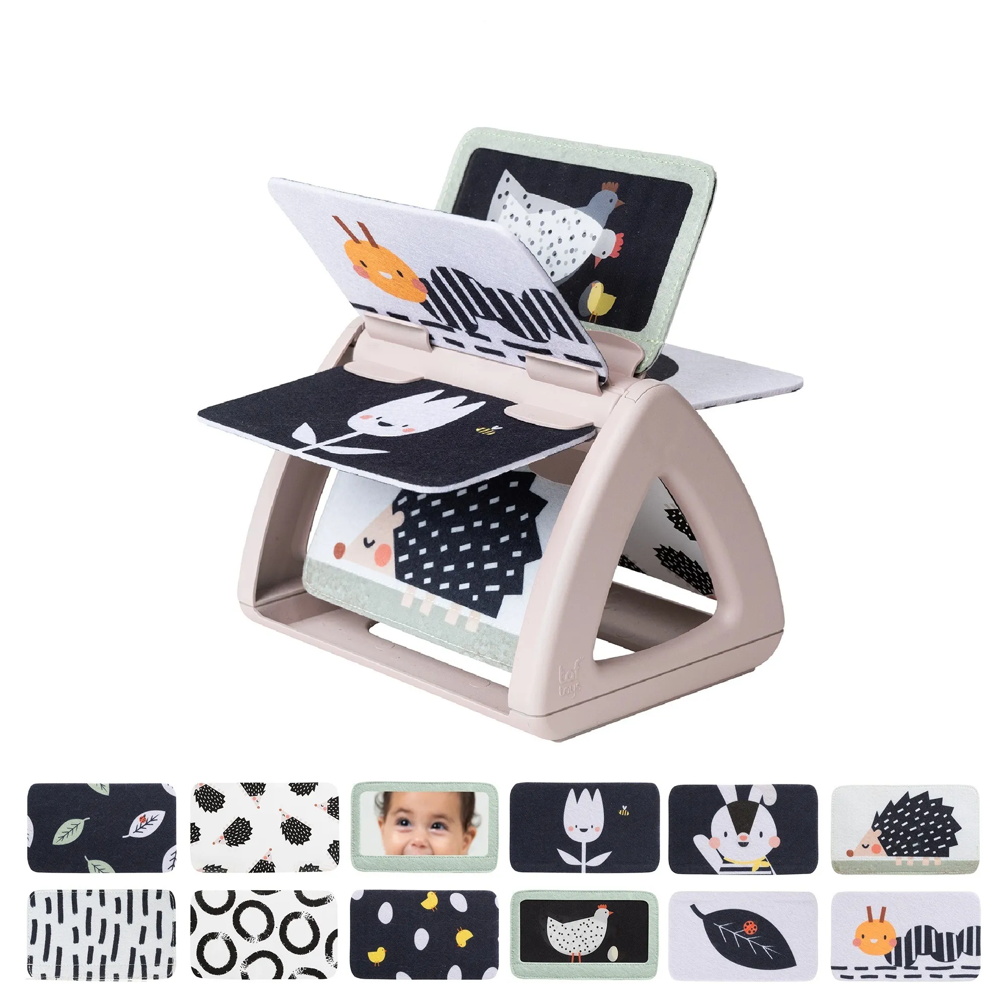 Taf Toys Black And White Spinning Book | Baby Bunting AU