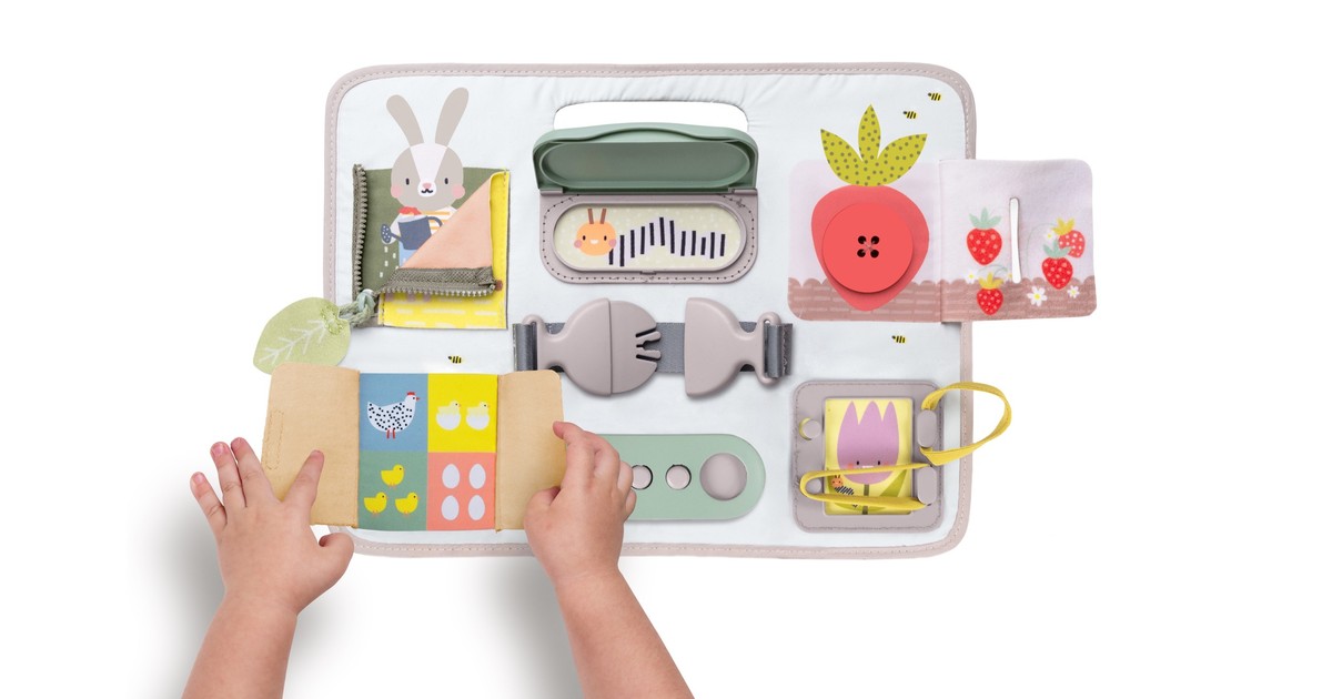 Taf Toys Activity Buckles Board | Baby Bunting AU