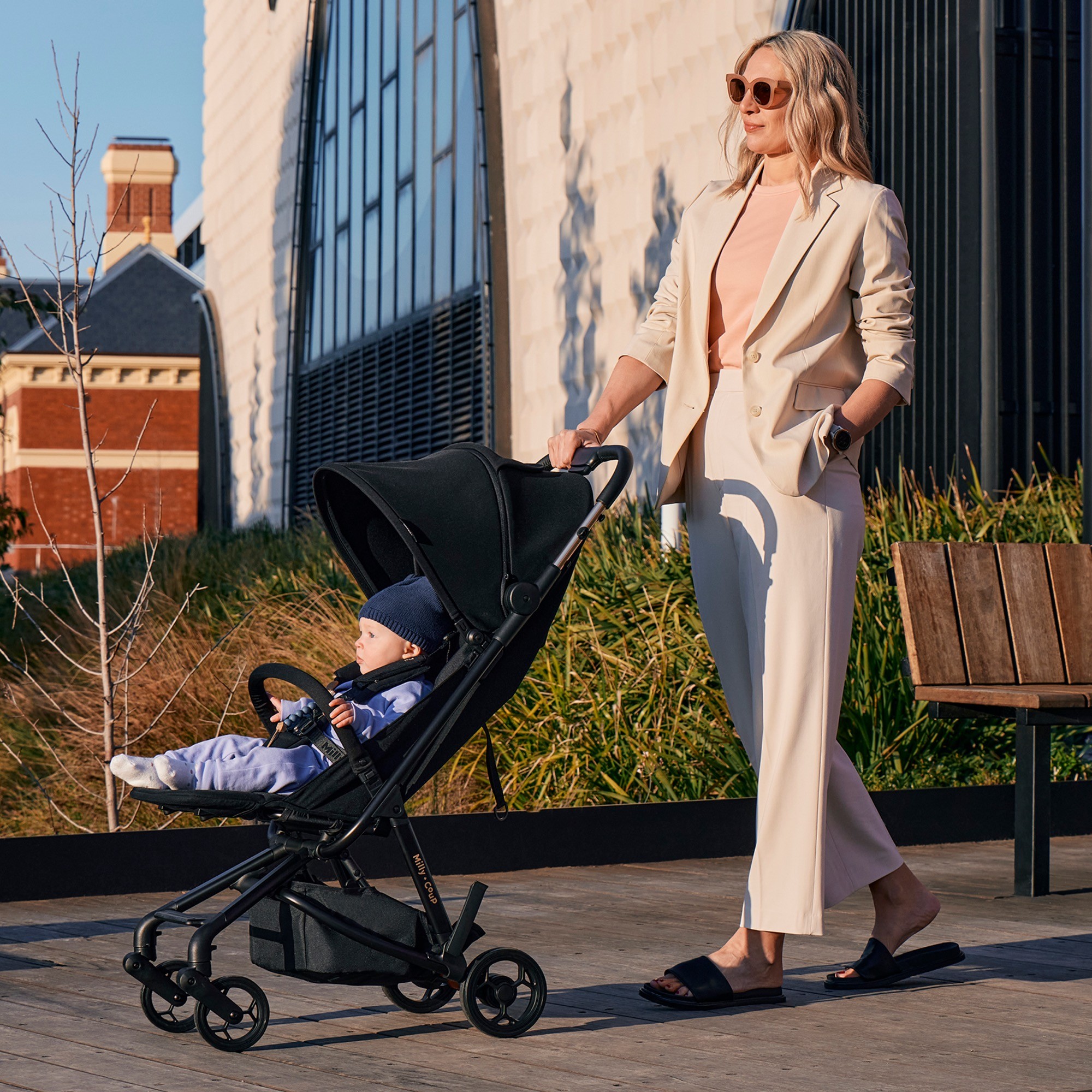 Milly & Coup Pixi Stroller & Newborn Pack Bundle Black | Strollers ...