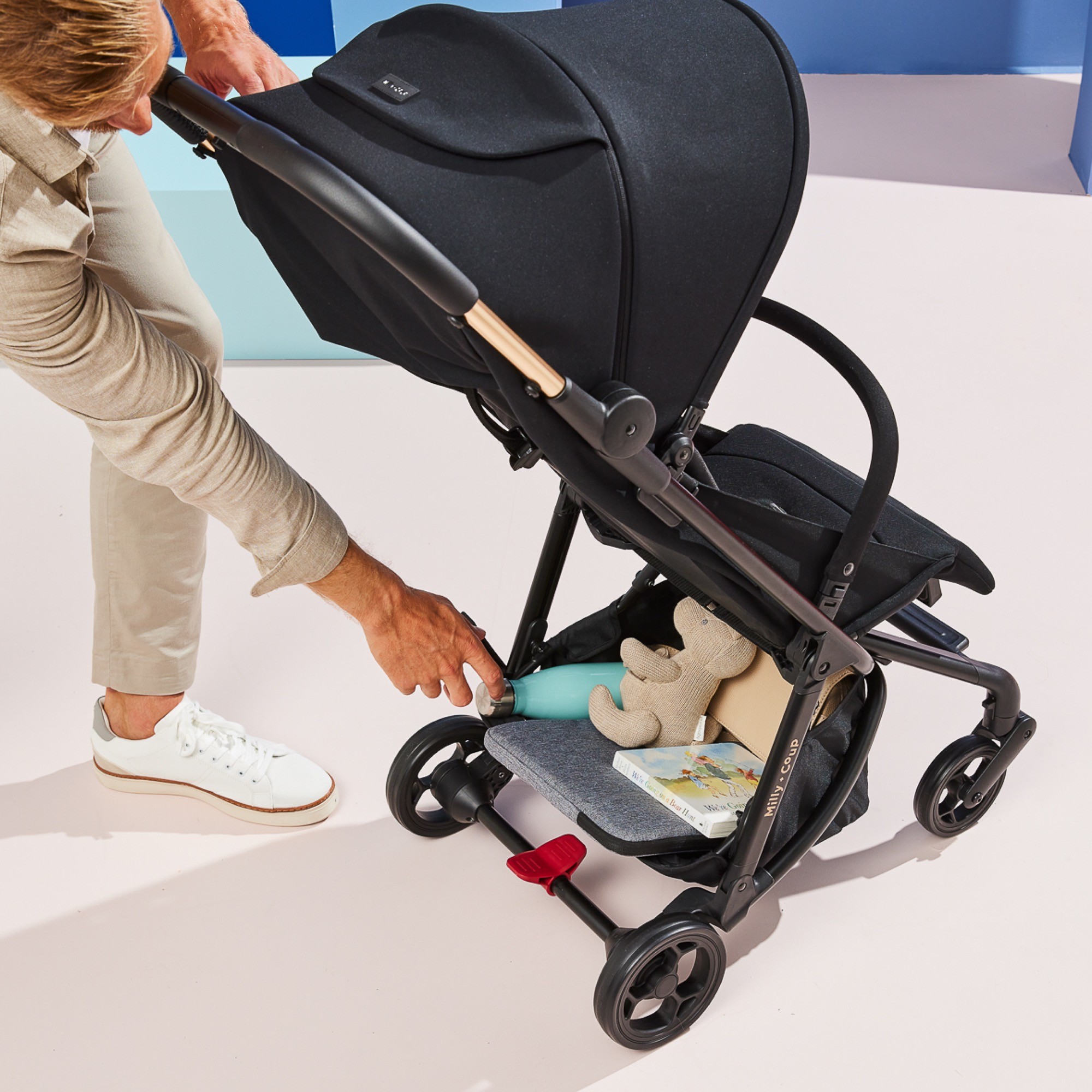 Milly & Coup Pixi Stroller & Newborn Pack Bundle Black | Strollers | Baby Bunting AU