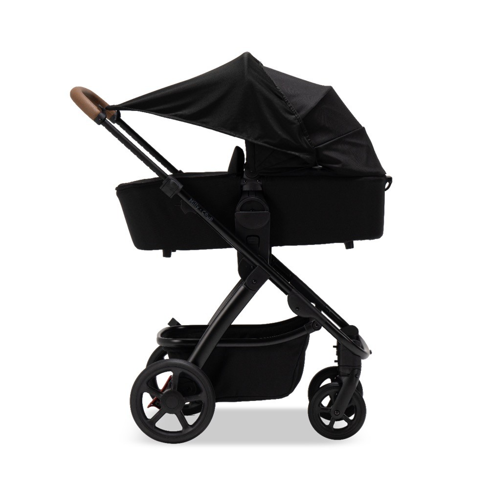 Milly & Coup Milo 2 Bassinet Black | Bassinets & Stands | Baby Bunting AU