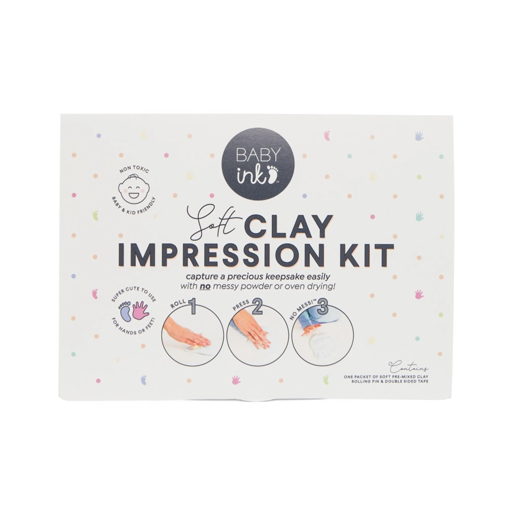 Babyink Soft Clay Kit White | Baby Bunting AU