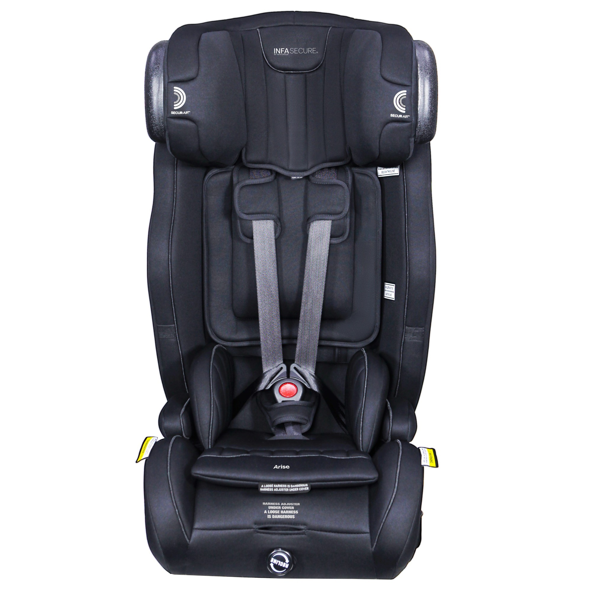 Infasecure Arise Quantum Pro Harnessed Booster Black | Harnessed ...