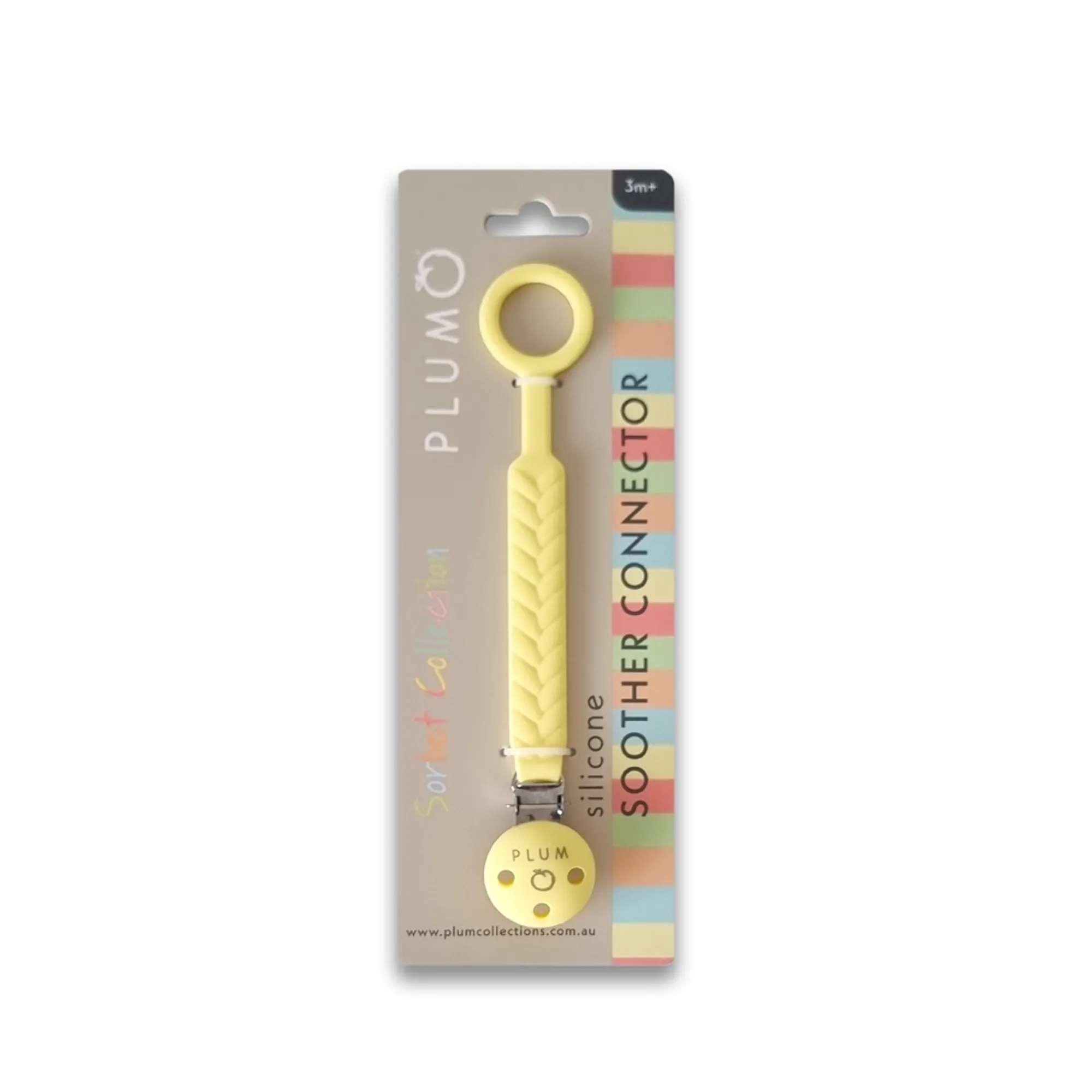 Plum Soother Connector Lemon | Baby Bunting AU