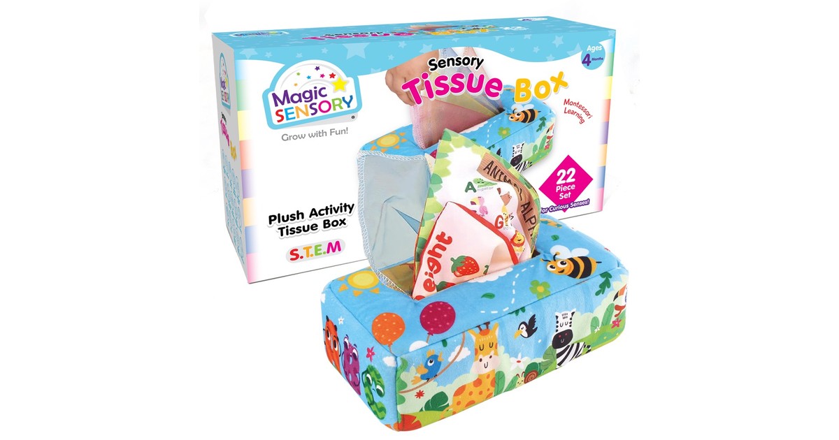 Magic Sensory Tissue Box | Baby Bunting NZ