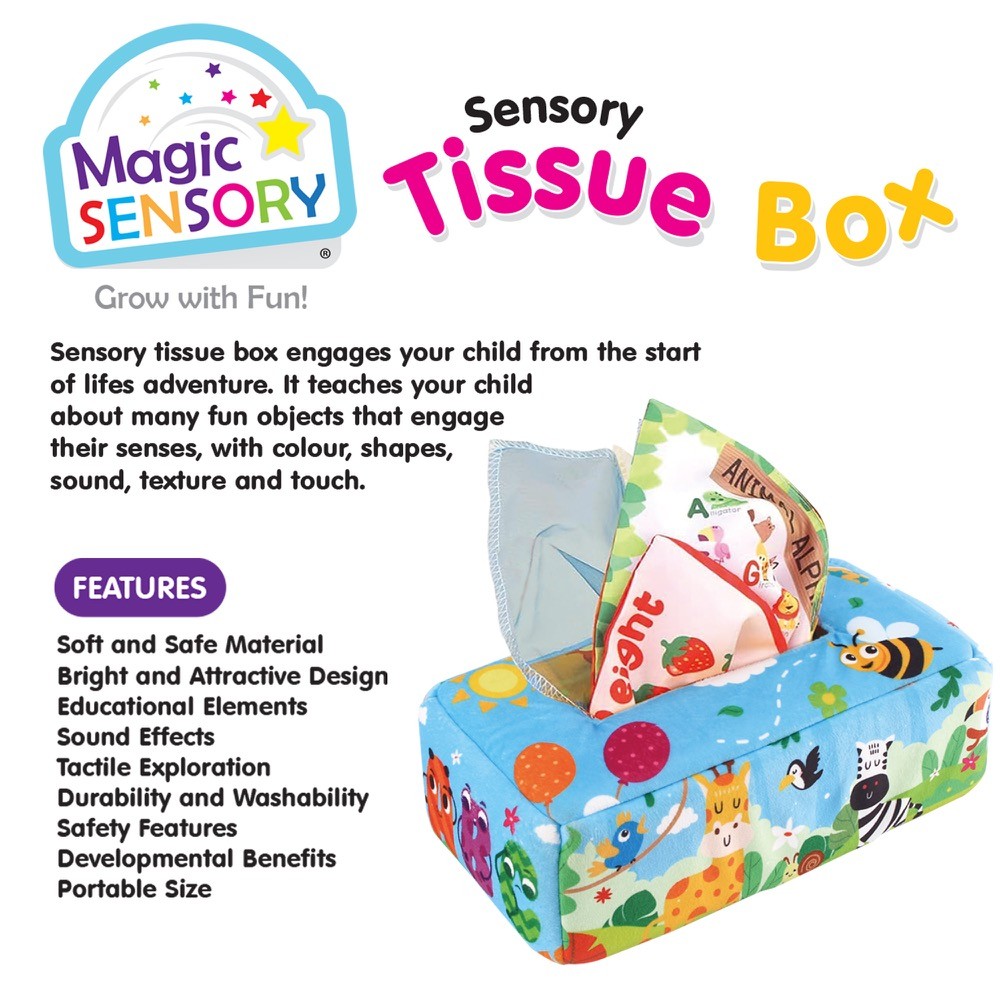 Magic Sensory Tissue Box | Interactive Toys | Baby Bunting AU