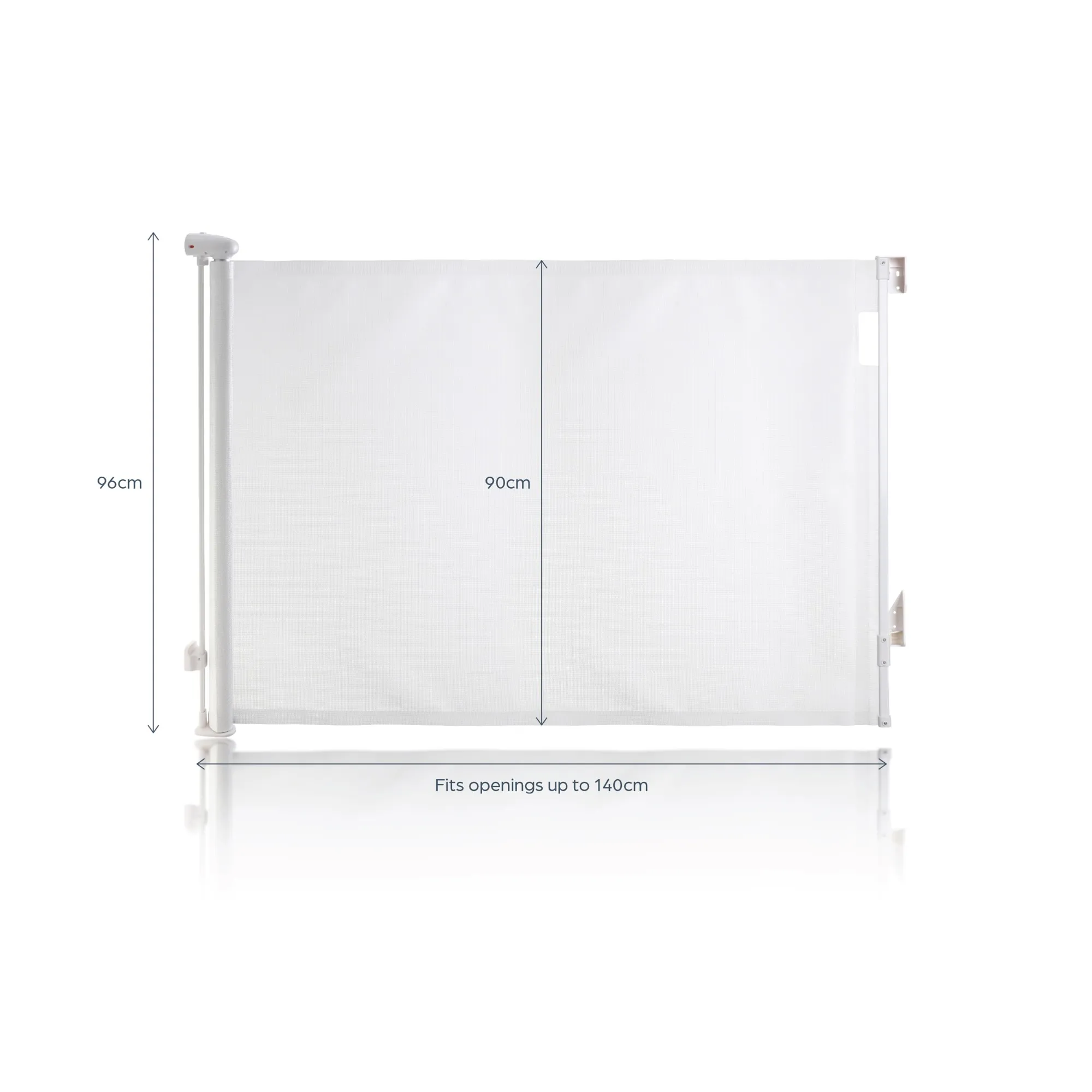 Dreambaby Freedom Glide N Hide Retractable Gate - White | Baby Bunting AU