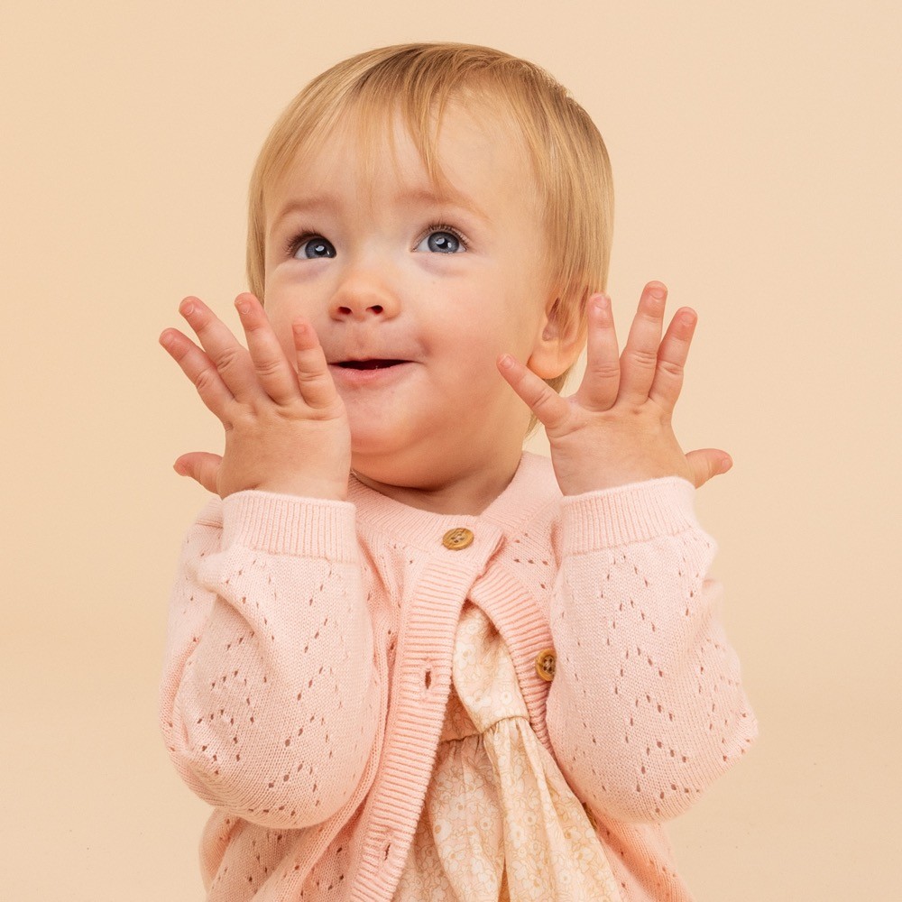 Bilbi Cardigan Pointelle Dewdrop Pearl | Winter New Season | Baby ...