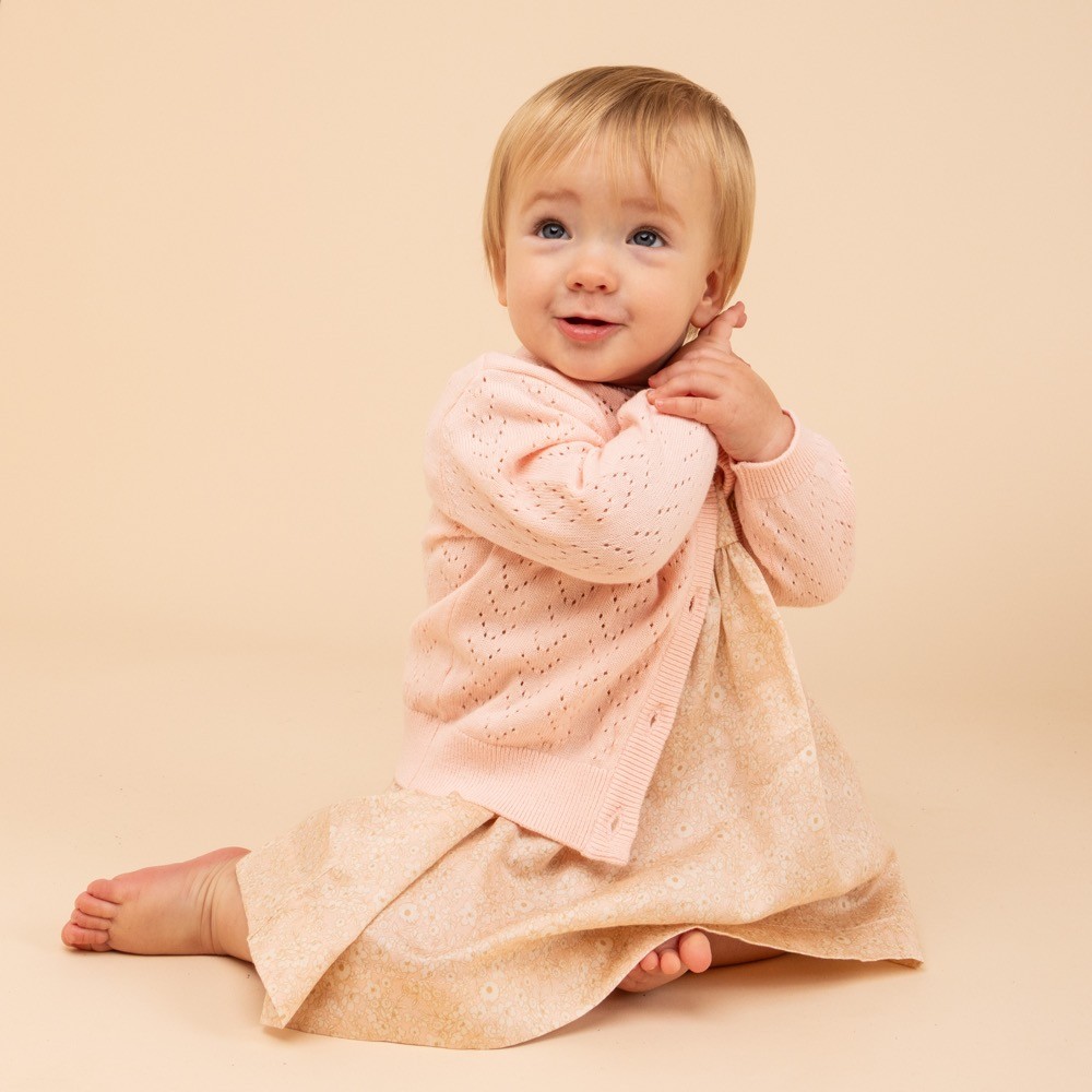 Bilbi Cardigan Pointelle Dewdrop Pearl | Winter New Season | Baby ...