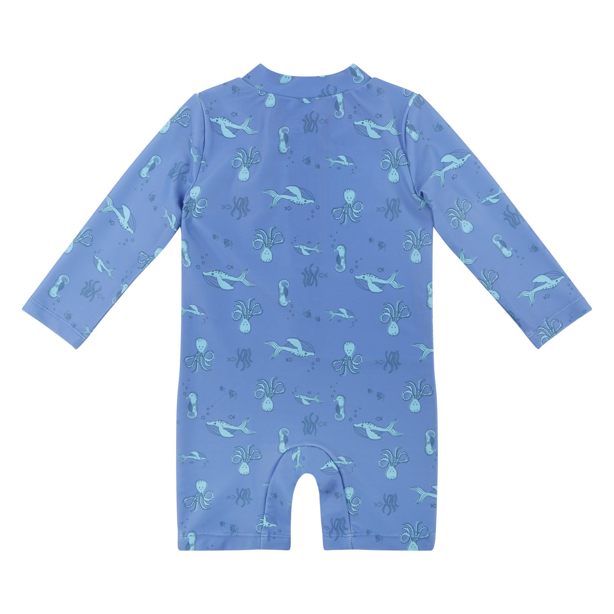 Bilbi Ripple Sunsuit Coastal Blue | Baby Swimwear | Baby Bunting NZ