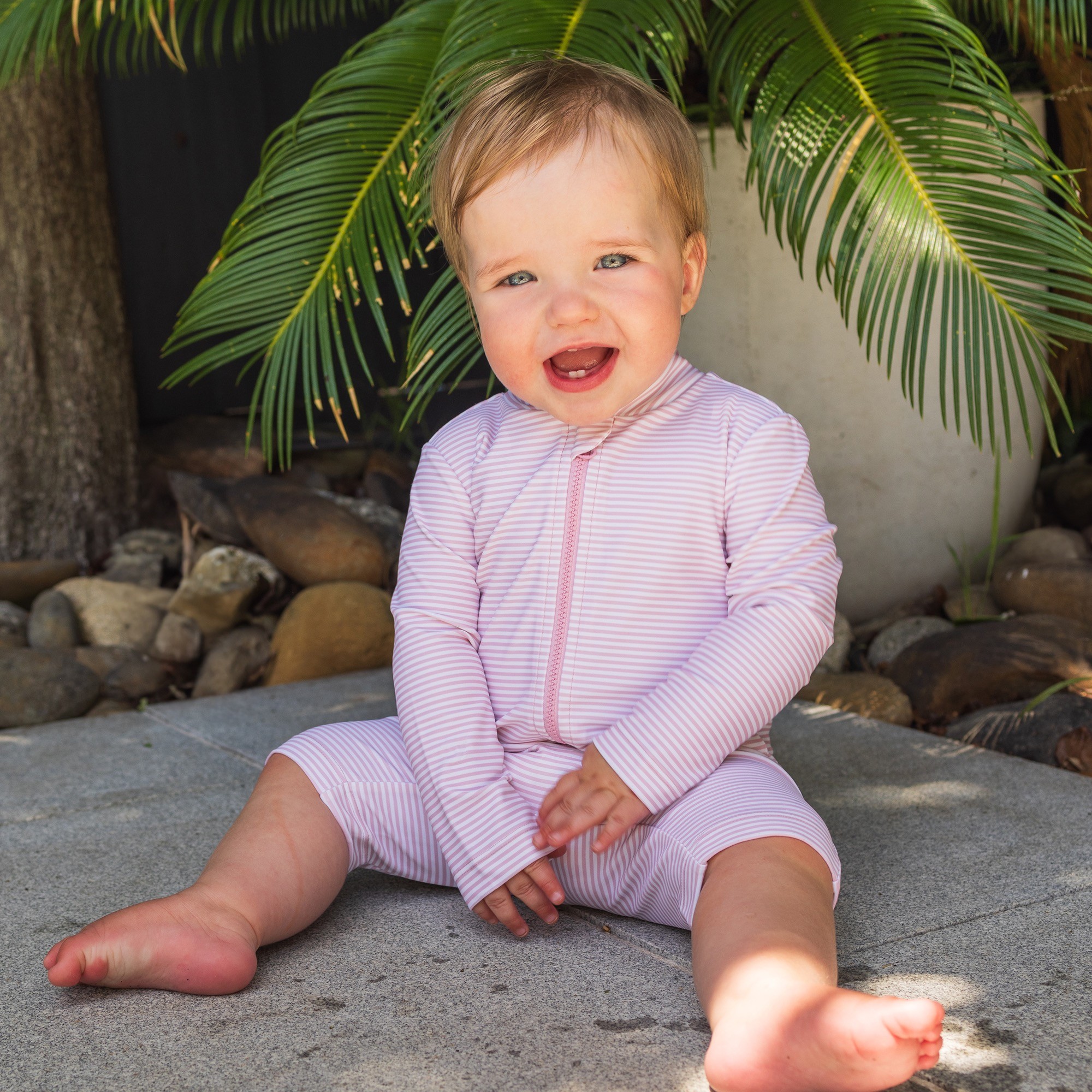 Bilbi Ripple Sunsuit Lilac | Baby Swimwear | Baby Bunting AU