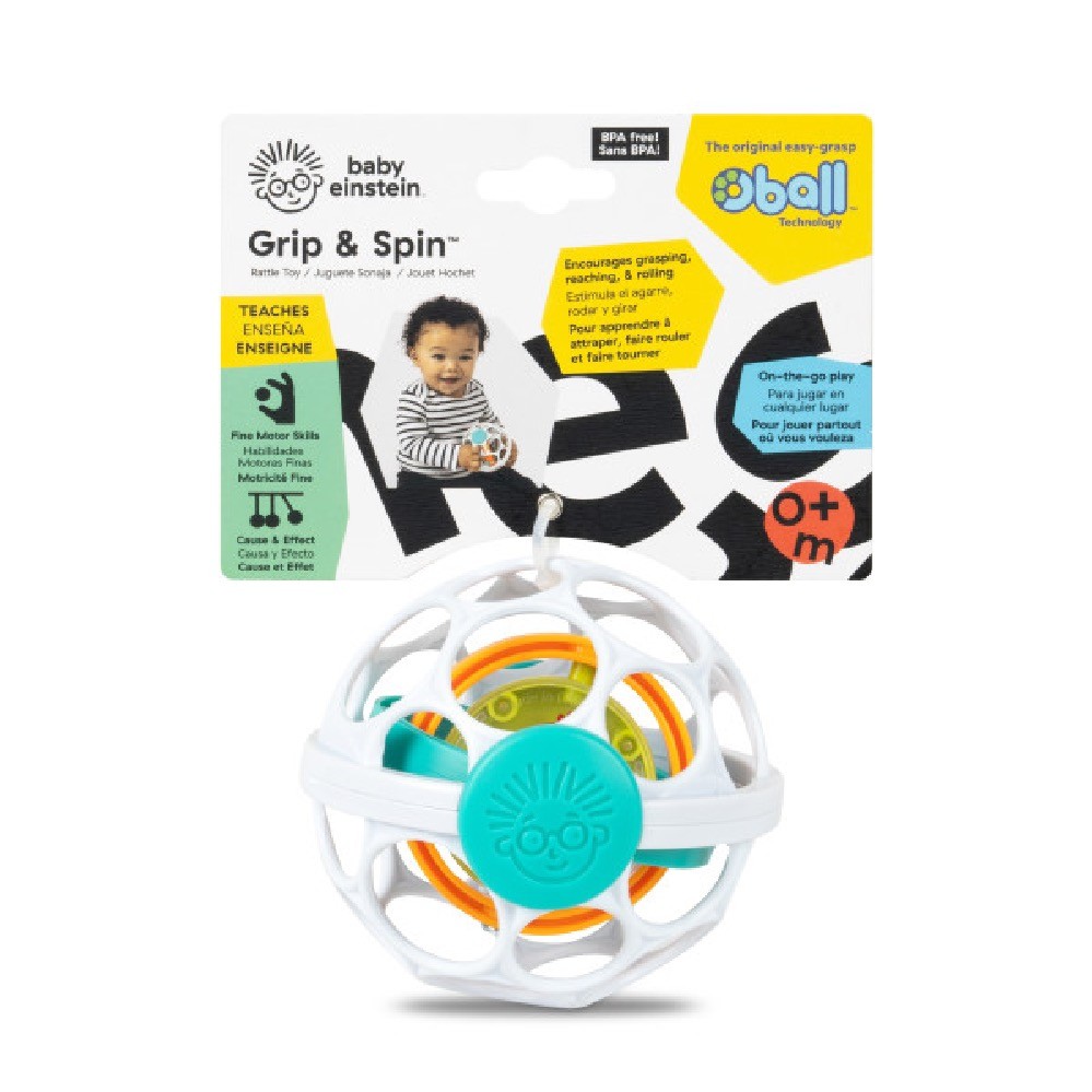 Baby Einstein Grip & Spin Oball Rattle Toy | Interactive Toys | Baby ...