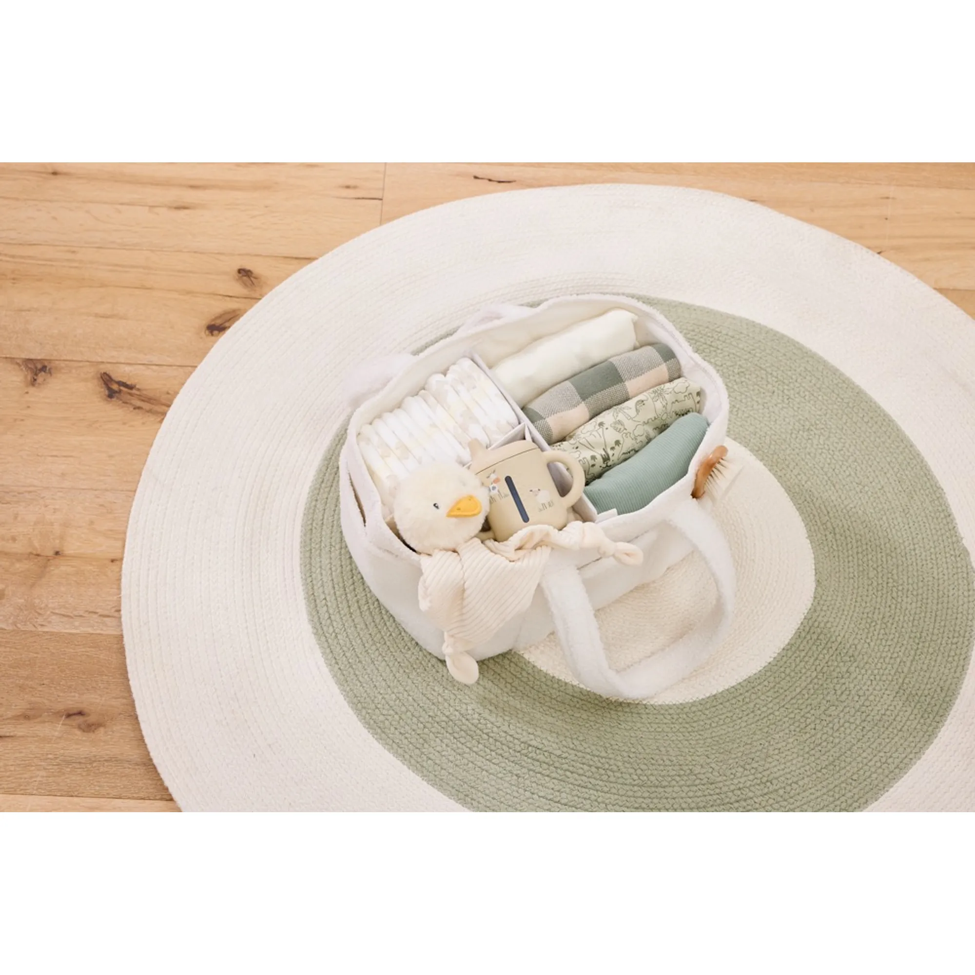 Bilbi Boucle Nappy Caddy Natural | Baby Bunting NZ