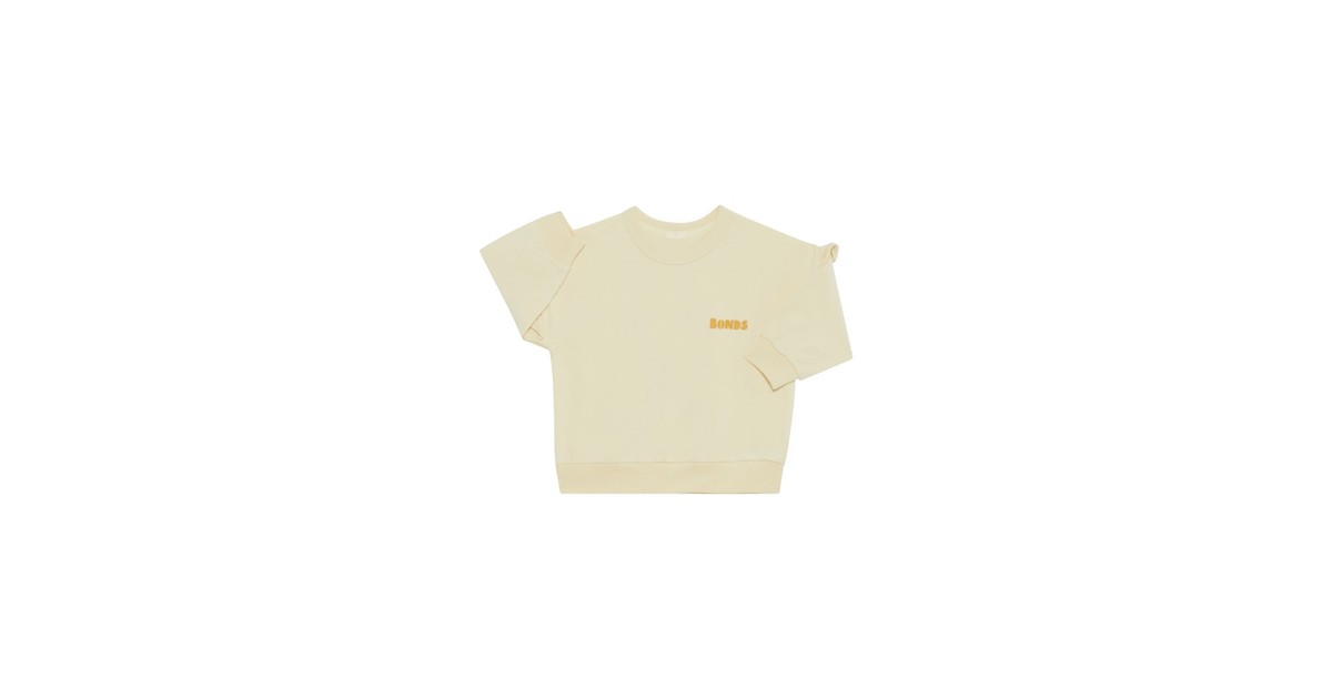 Bonds Pullover Soft Threads Frill Post Yellow | Baby Bunting AU