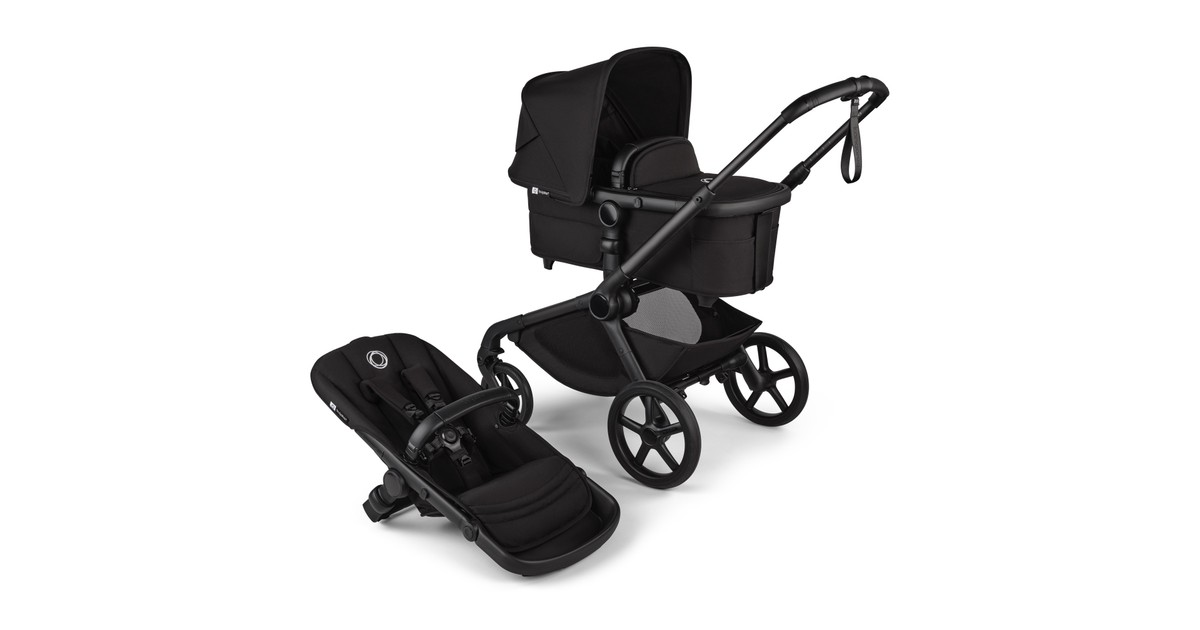 Bugaboo Kangaroo Stroller With Bassinet Black/Midnight Black | Baby ...
