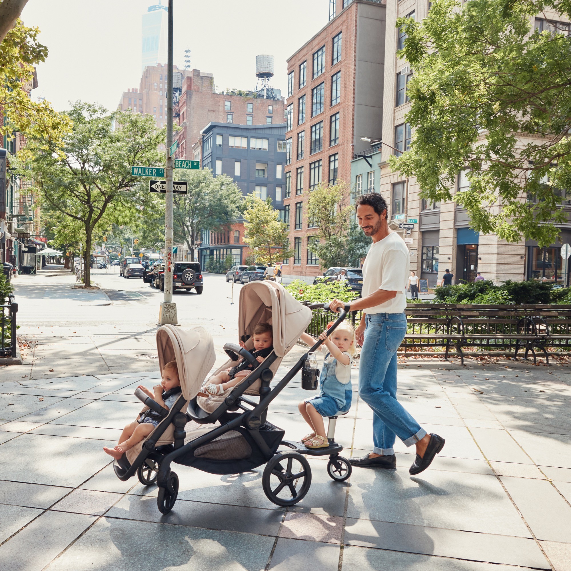 Bugaboo Kangaroo Stroller With Bassinet Black/Midnight Black | single ...