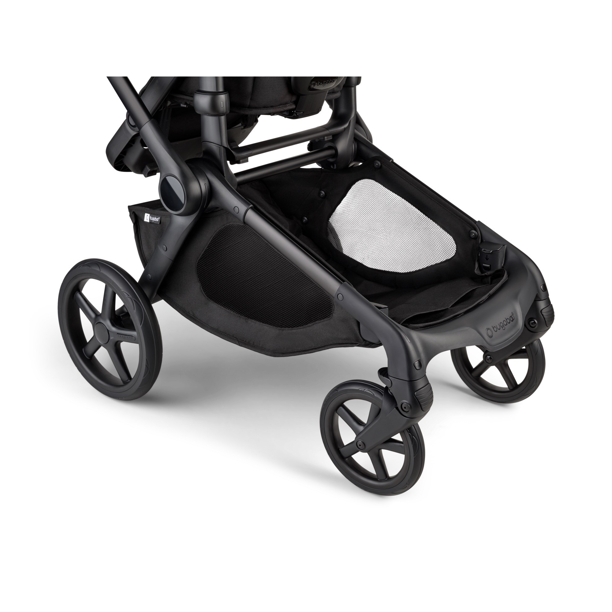 Bugaboo Kangaroo Stroller With Bassinet Black/ Moon Grey | single to ...