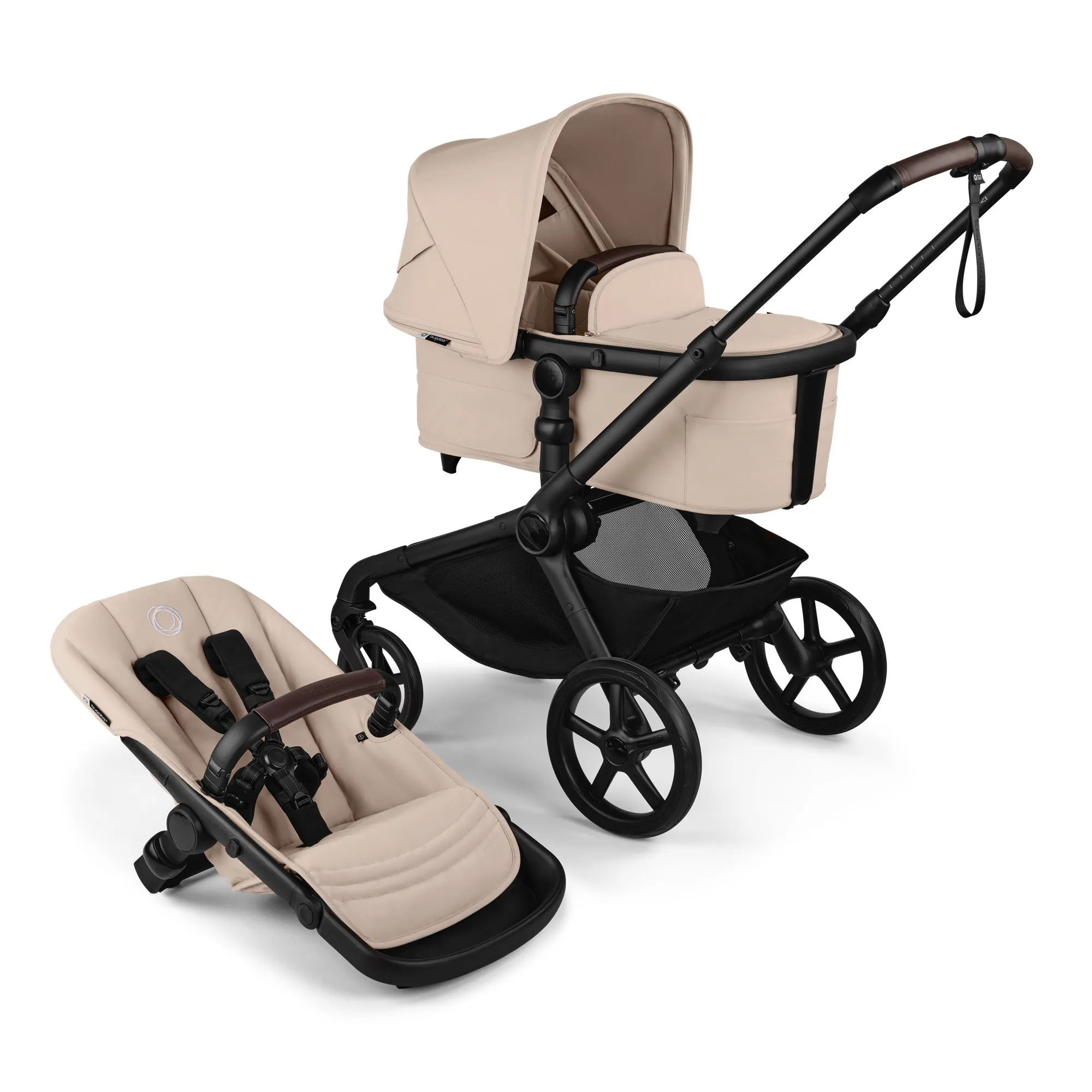 Bugaboo Kangaroo Stroller With Bassinet Desert Taupe | Baby Bunting AU