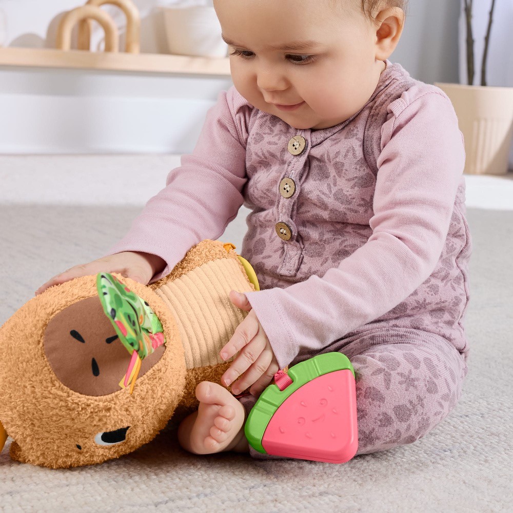 Fisher-Price Snuggly Snacky Capy | Interactive Toys | Baby Bunting AU