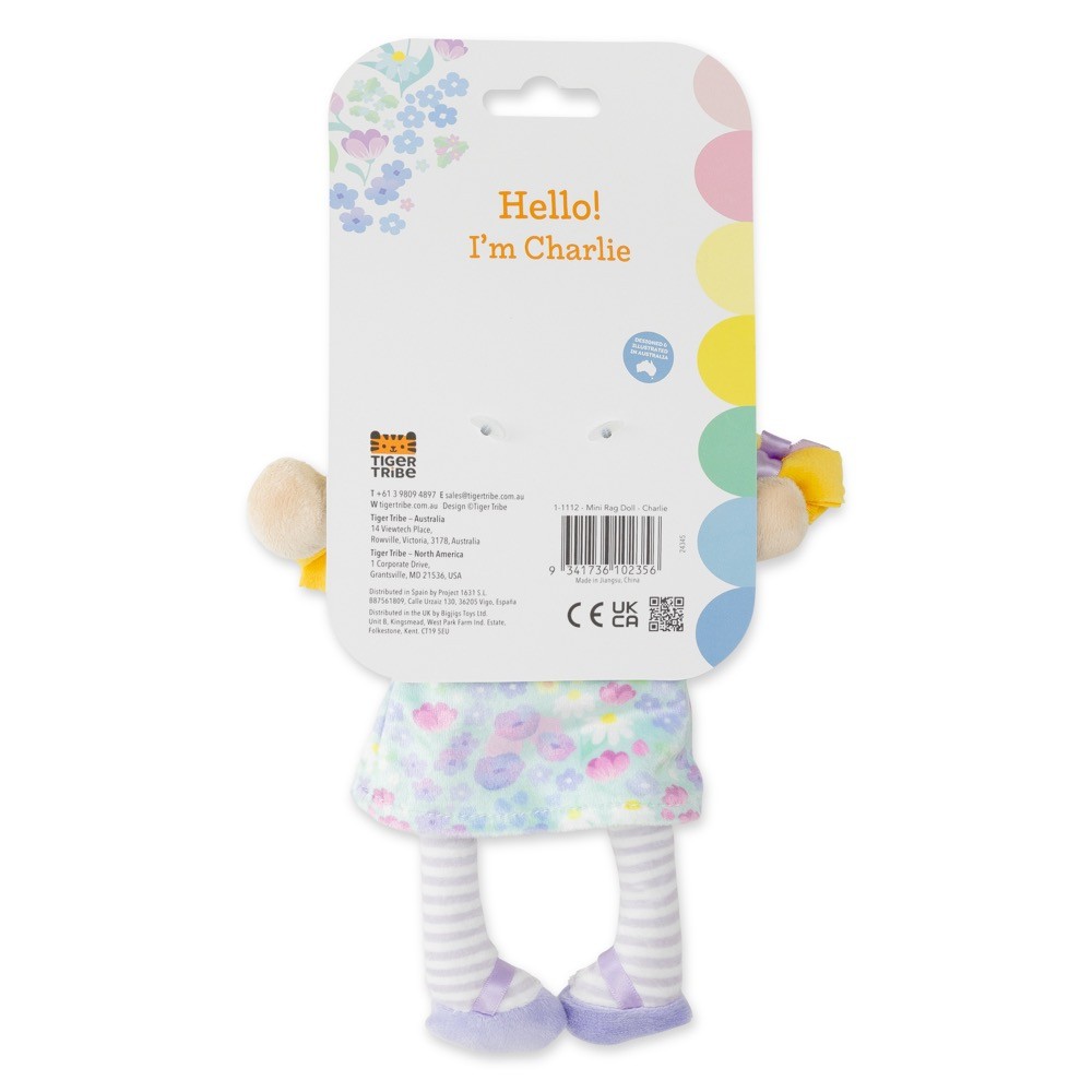 Tiger Tribe Mini Rag Doll Charlie | Dolls | Baby Bunting AU