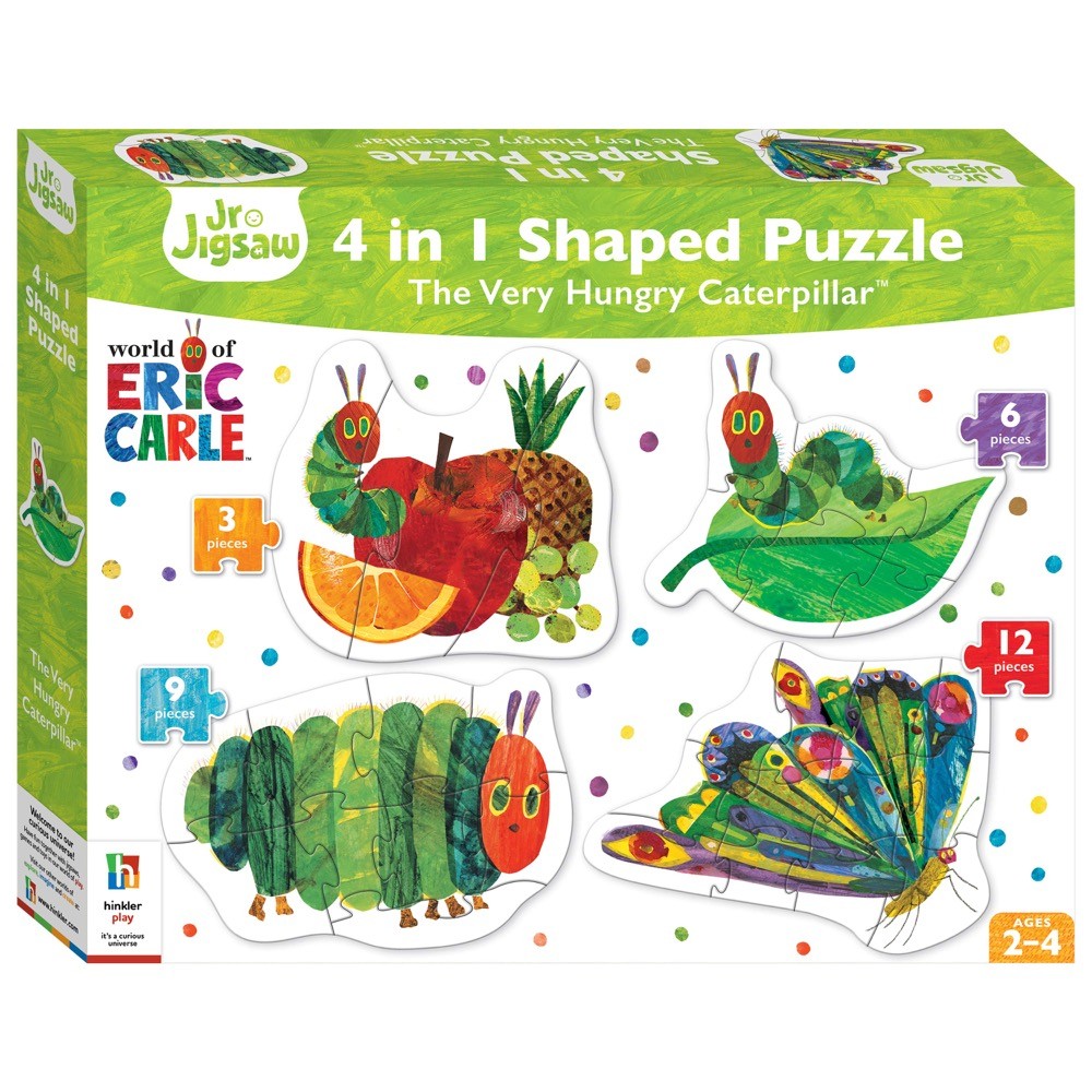 Hinkler 4In1 Shaped Hungry Caterpillar Puzzle | Puzzles | Baby Bunting AU