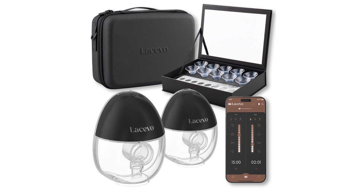 LACEVO S70 Wearable Breast Pump Set - Black | Baby Bunting AU