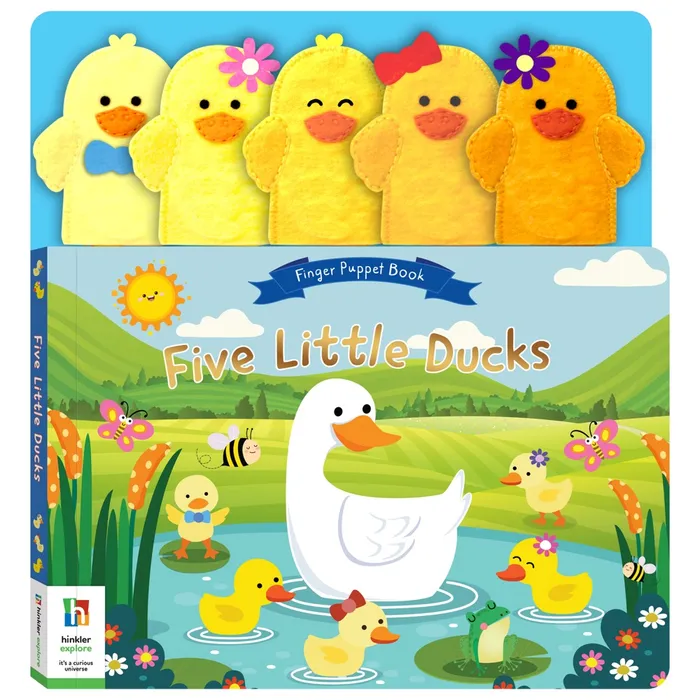 Five Little Ducks Finger Puppet Book | Baby Bunting AU