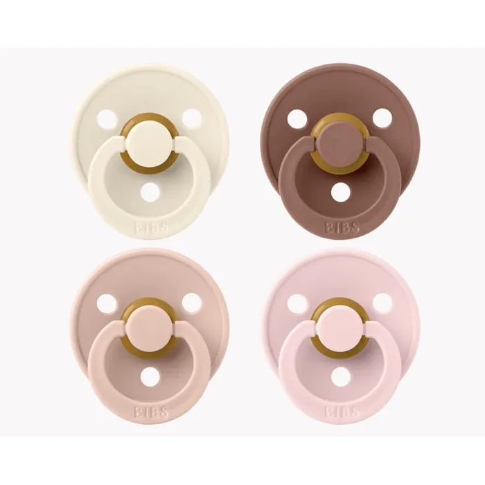 BIBS Pacifier, 4pk Latex Size 2 - Ivory/Blush/Woodchuck/Blossom | Baby ...