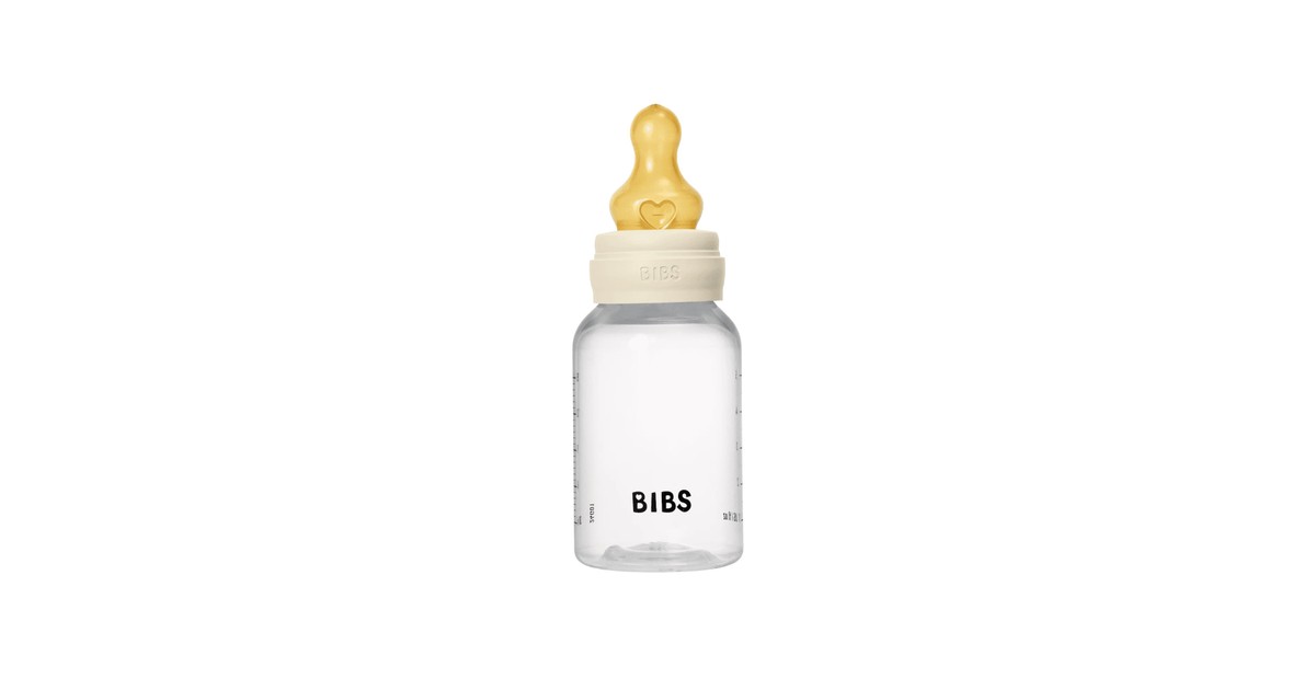 BIBS Baby Bottle Latex 150ML Ivory | Baby Bunting NZ