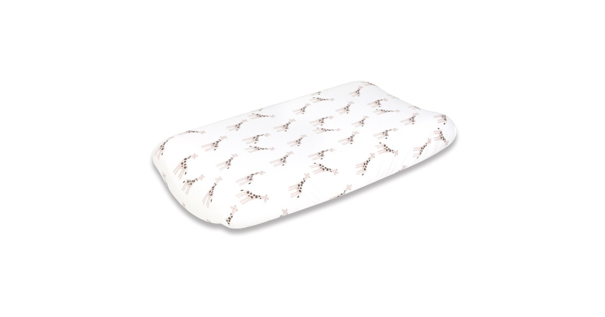 Bilbi Fitted Sheet Bassinet Giraffe Natural | Baby Bunting NZ