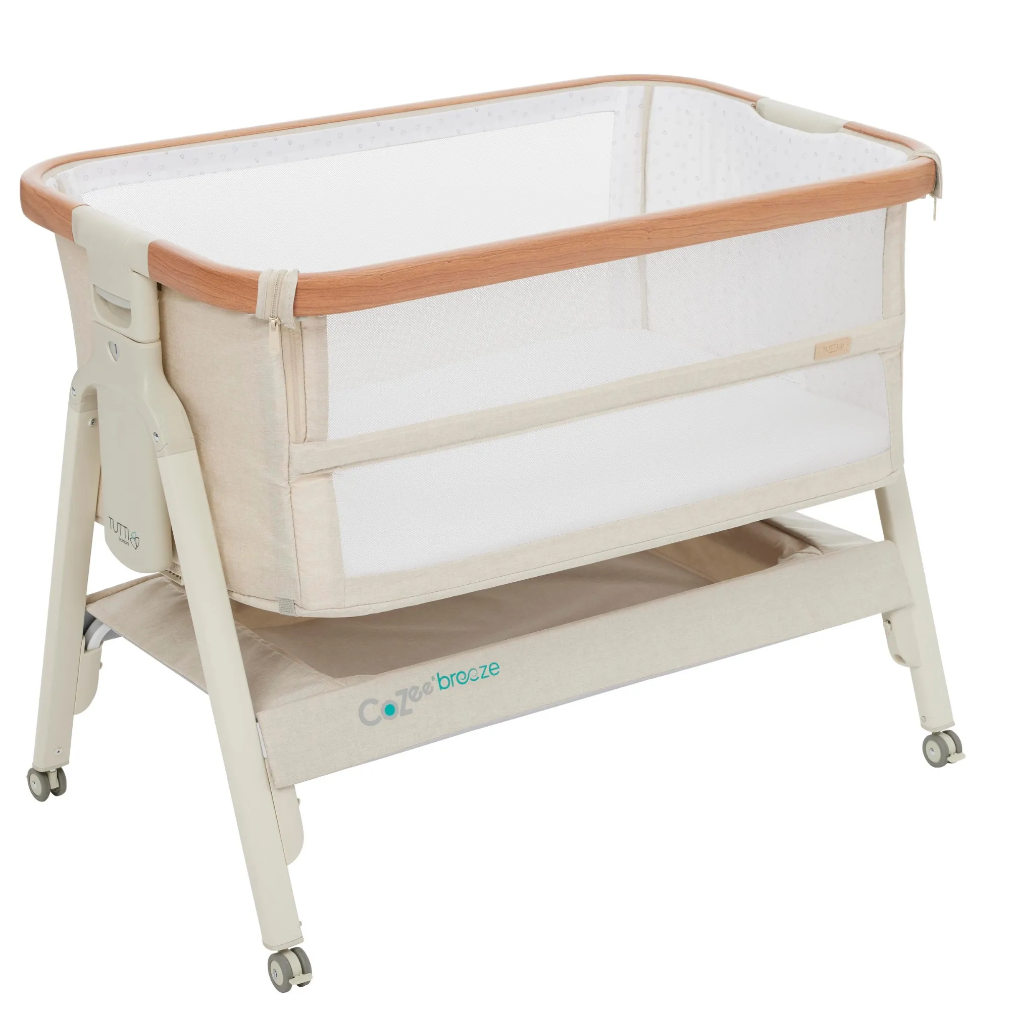 Tutti Bambini Cozee Breeze Lite Bedside Sleeper Bassinet Scandinavian ...
