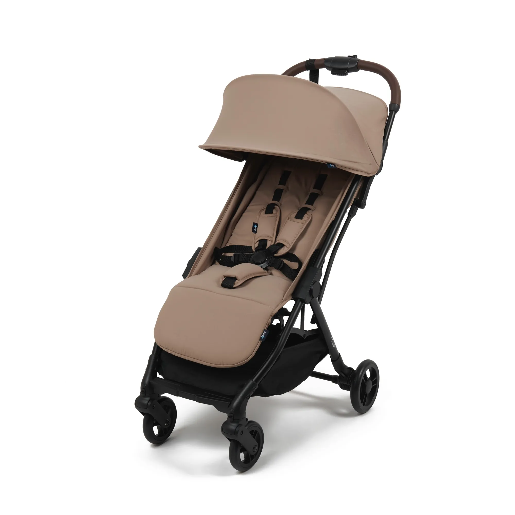 4baby Coco Auto Fold Compact Stroller Truffle | Baby Bunting AU