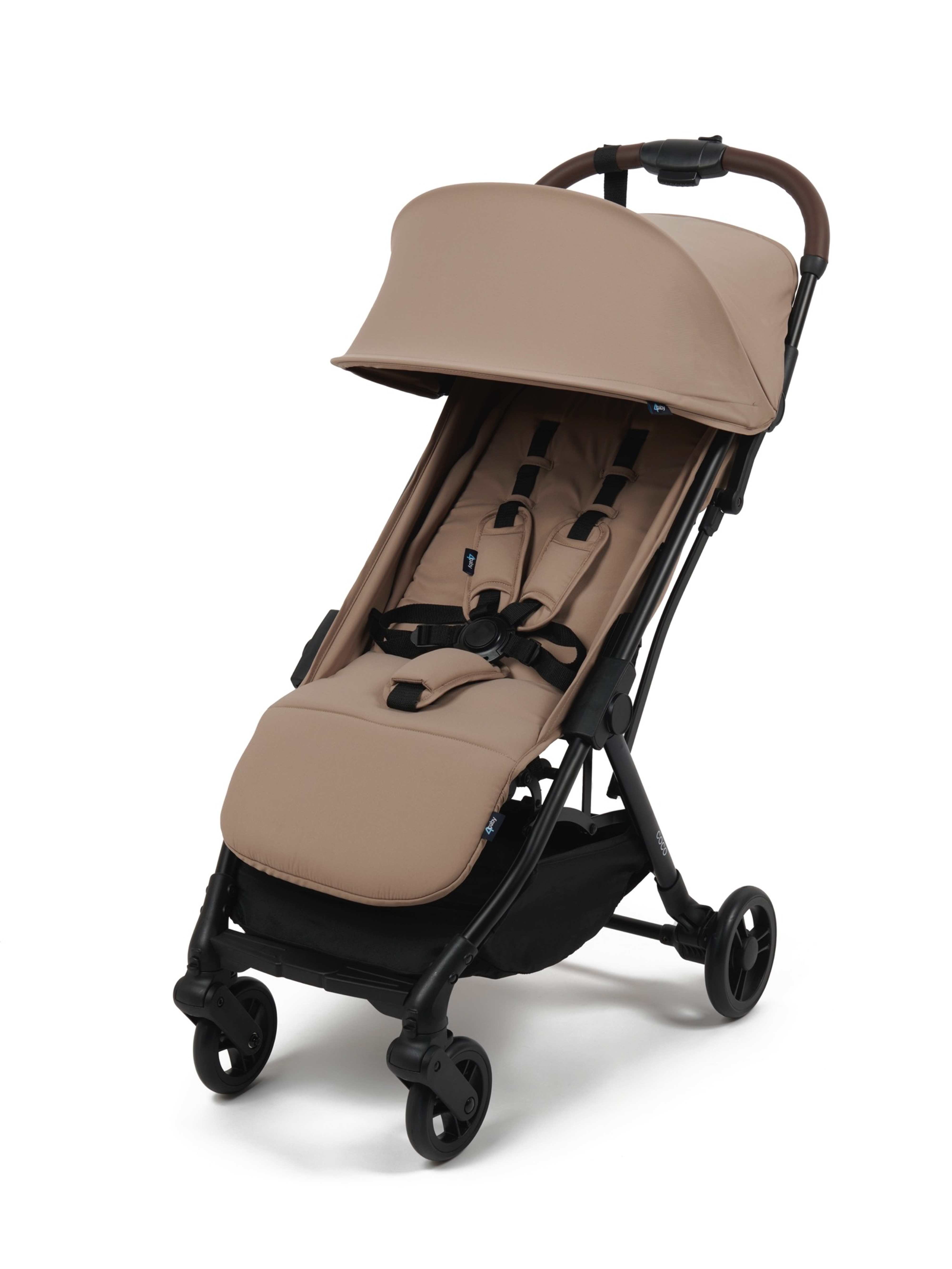 4Baby Coco Auto Fold Compact Stroller Truffle | Baby Bunting NZ