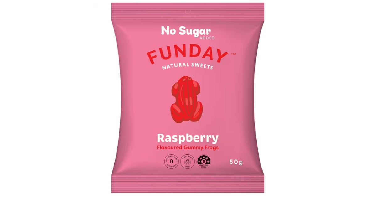 Funday Raspberry Frogs 50Grams | Baby Bunting AU